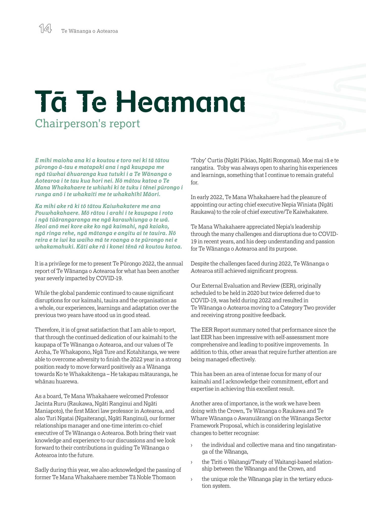 Te Pūrongo - TWoA Annual Report 2022 by Te Wananga o Aotearoa - Issuu