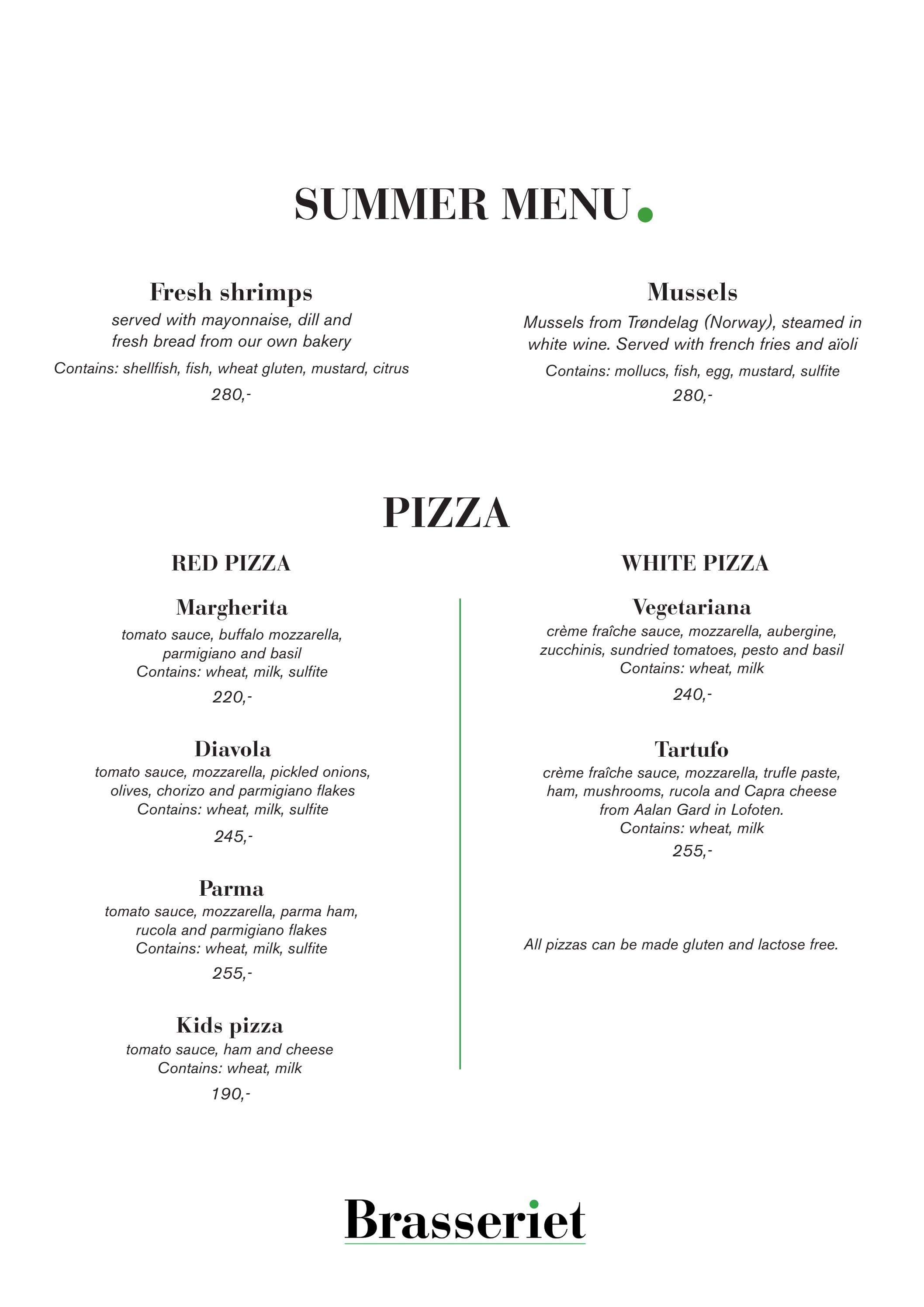 Thon Hotel Svolvær - Brasseriet - Summer menu - EN by Olav Thon Gruppen ...