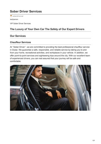 soberdriverae Publisher Publications - Issuu