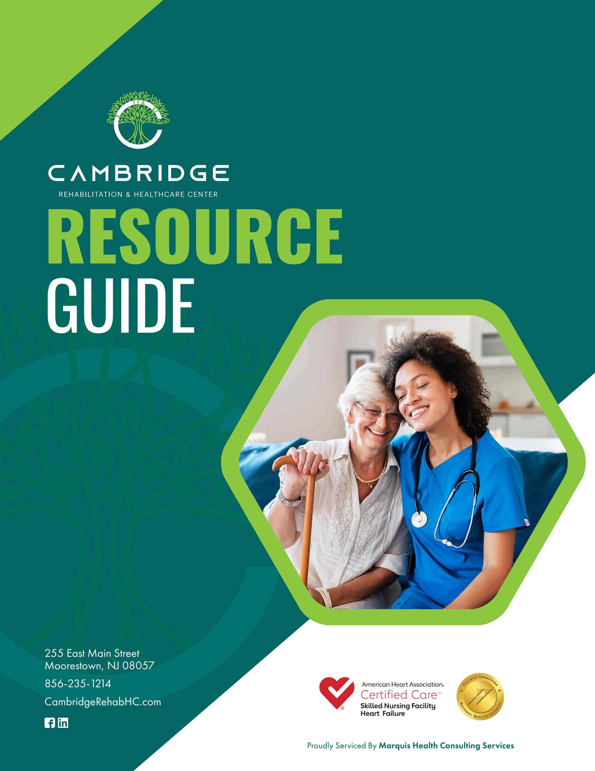Resource Guide - Cambridge Rehabilitation & Healthcare Center by ...