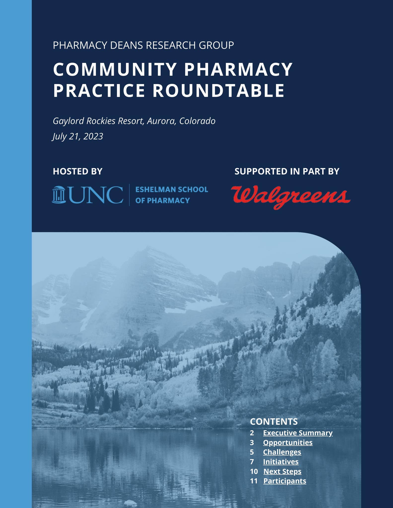 Community Pharmacy Practice Roundtable Report, 2023 by UNC-PAA - Issuu