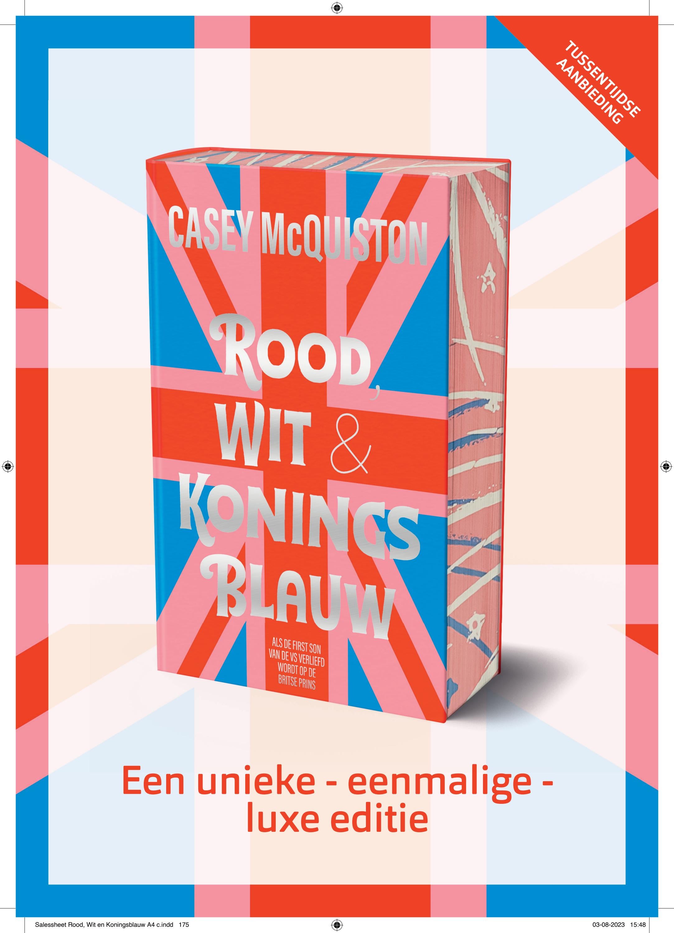Unieke eenmalige luxe editie Casey McQuiston Rood wit & koningsblauw by ...