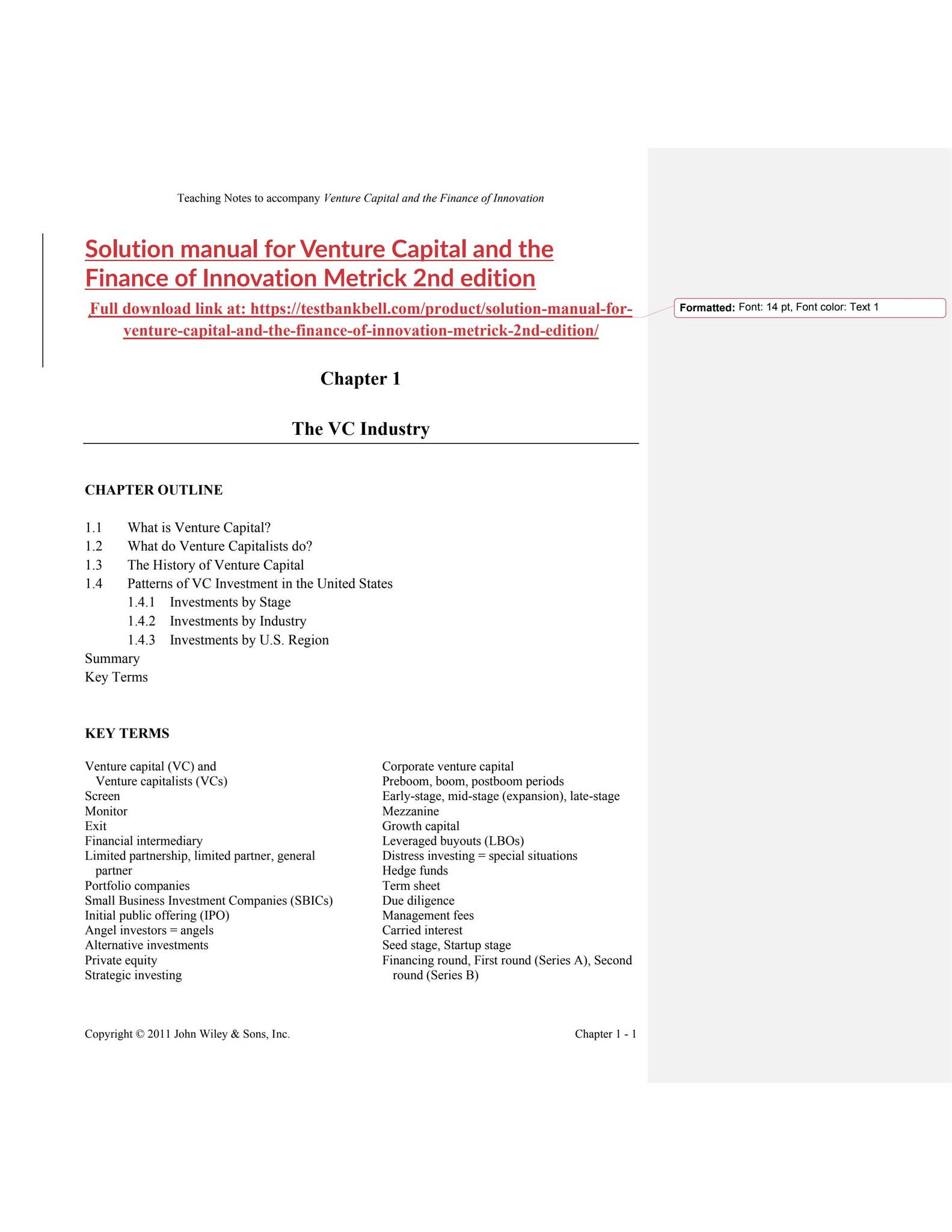 Solution manual for venture capital and the finance of innovation ...
