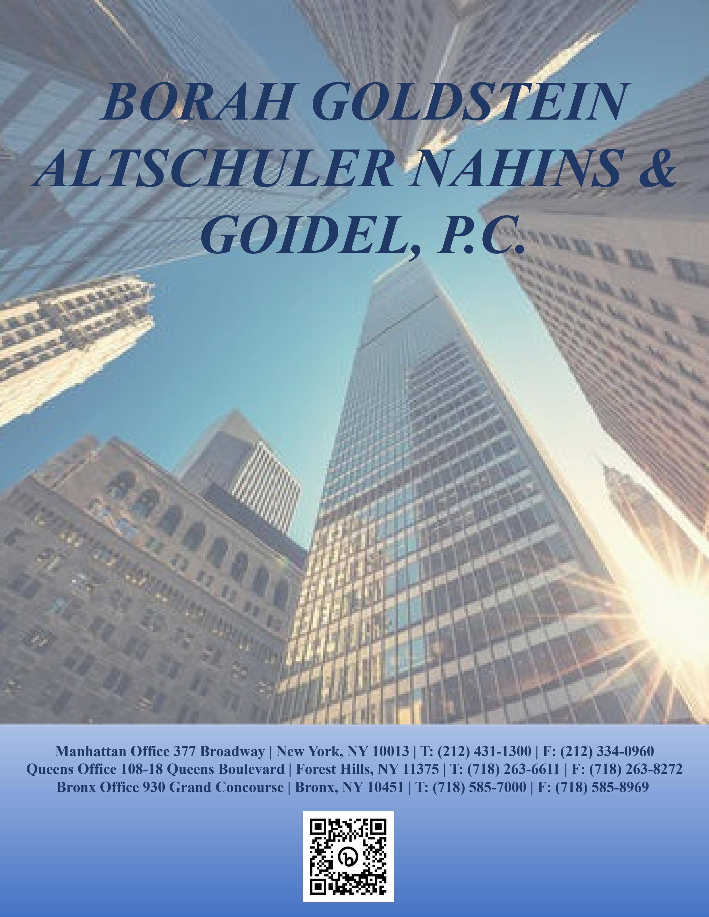 Summer 23' Newsletter by Borah Goldstein Altschuler Nahins & Goidel P.C ...