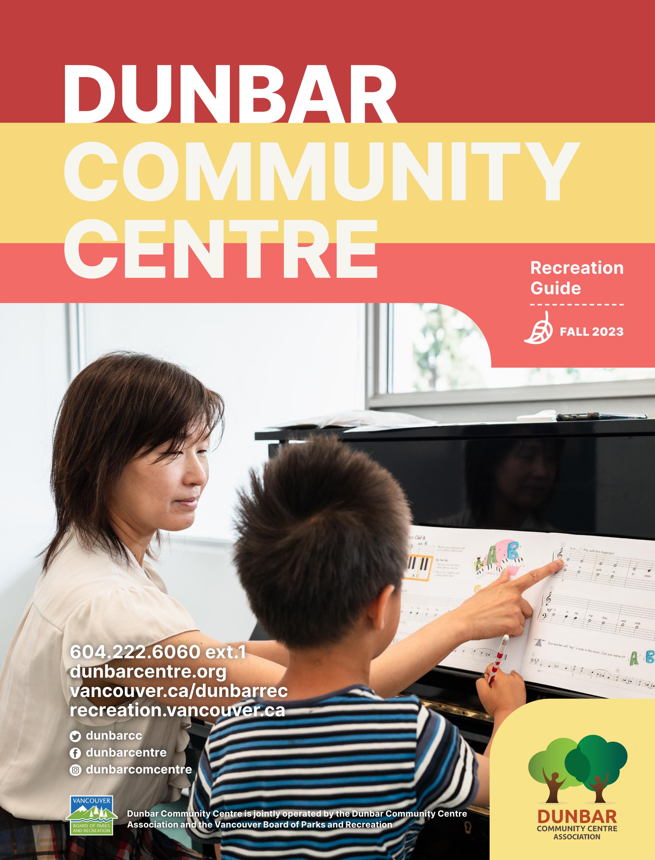Dunbar Community Centre's Fall 2023 Recreation Guide by Dunbar ...