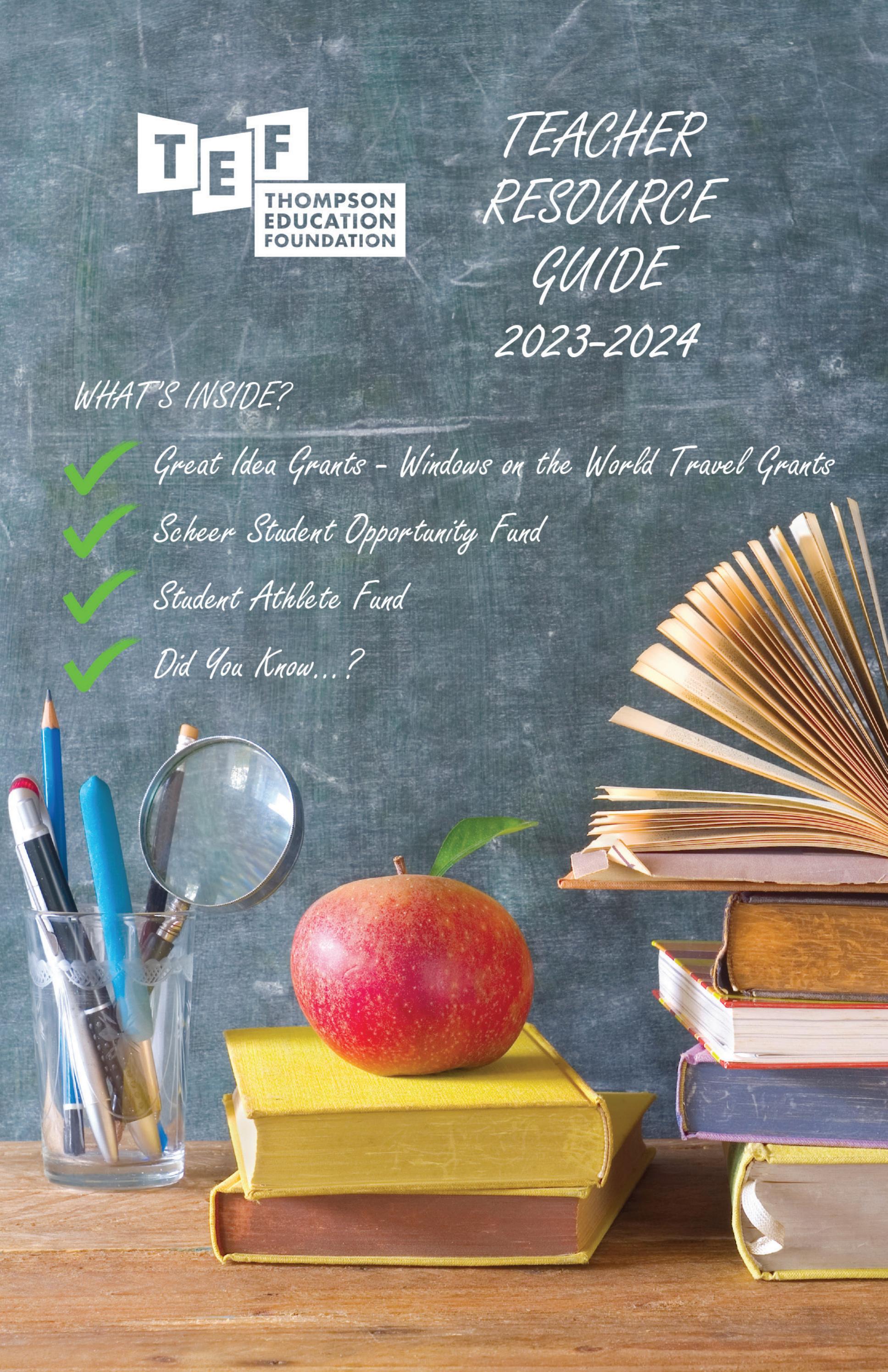 TEF Teacher Resource Guide by thompsonTEF - Issuu