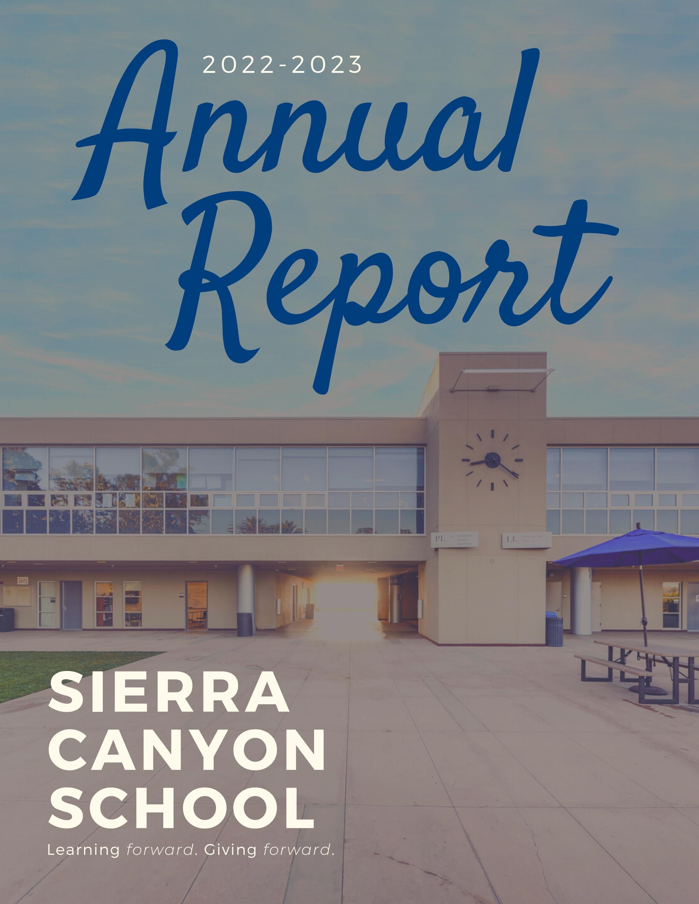 2022-2023 Annual Report by Sierra Canyon School - Issuu