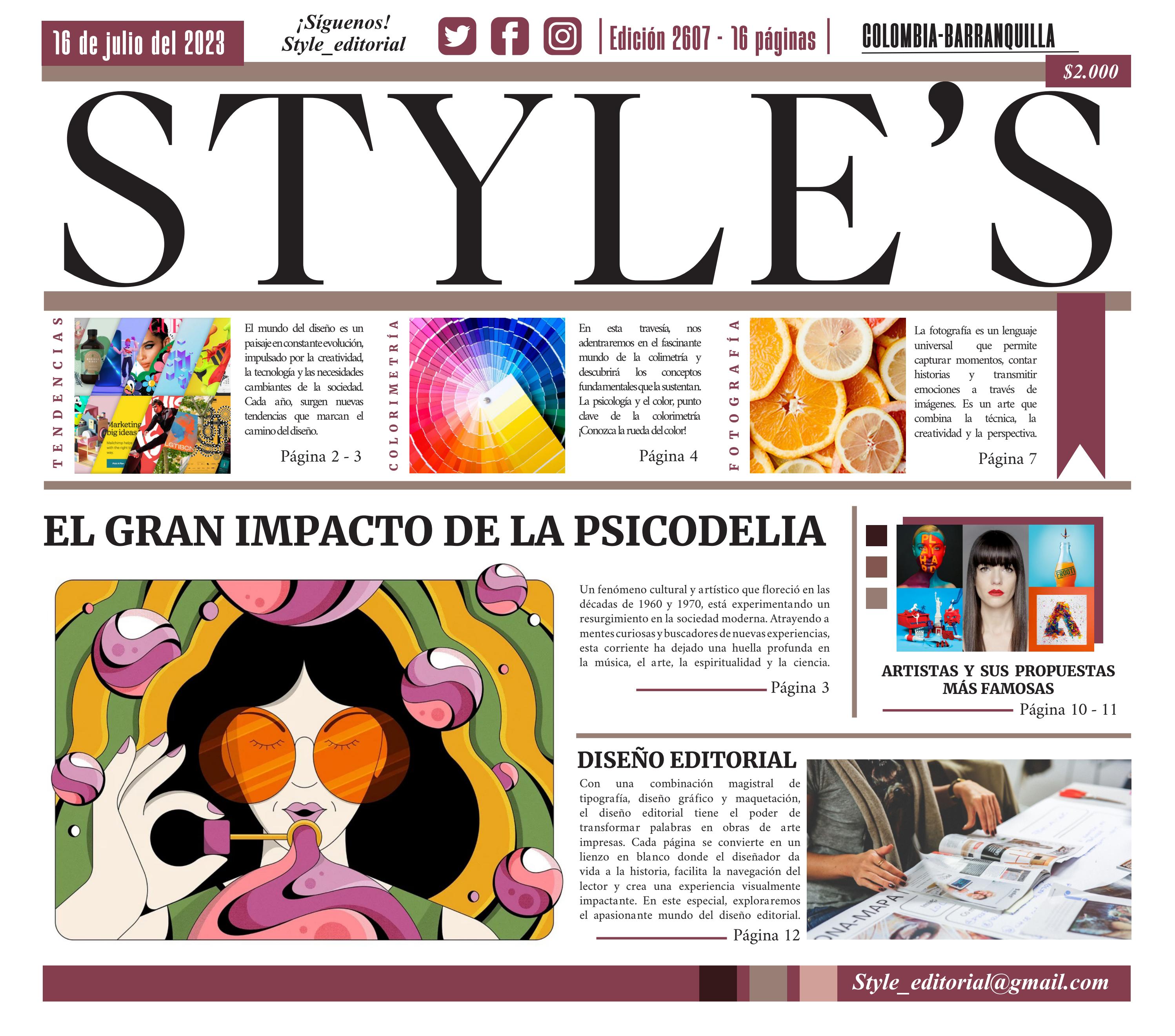 PERIÓDICO STYLES by Katia Suárez - Issuu