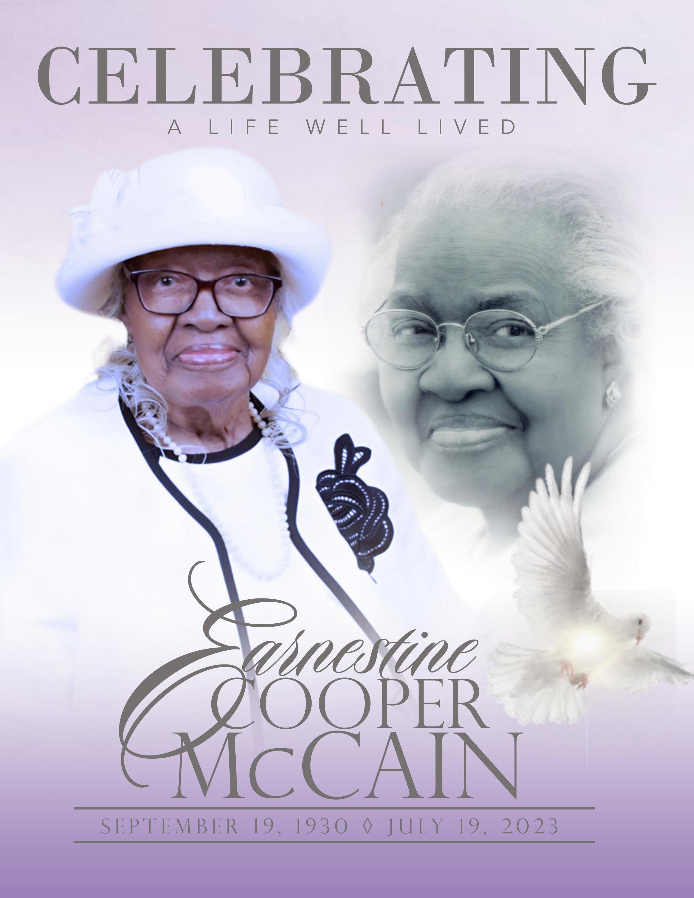In Memory of Earnestine Cooper McCain by Vancellis King Printing - Issuu