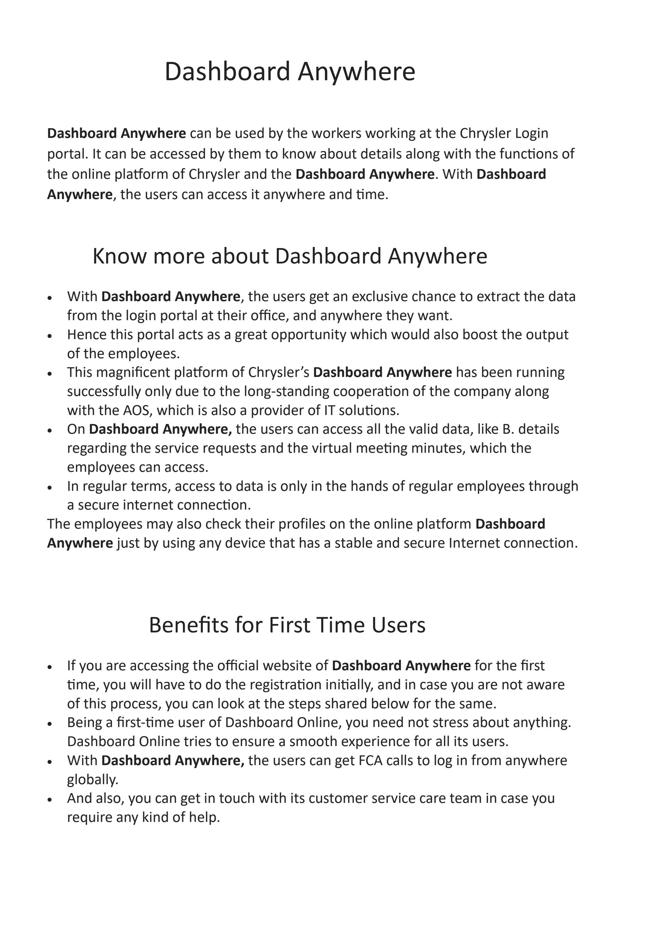 Dashboard Anywhere by dashboard-anywhere.live - Issuu