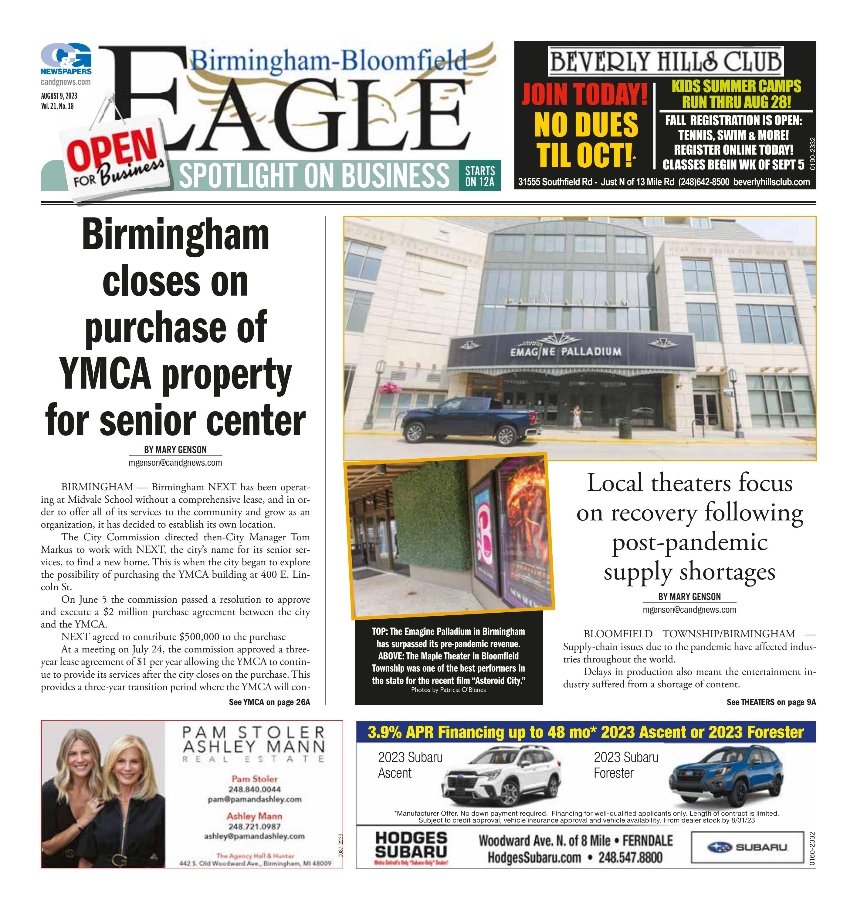 8/9/23 Eagle by C & G Newspapers - Issuu