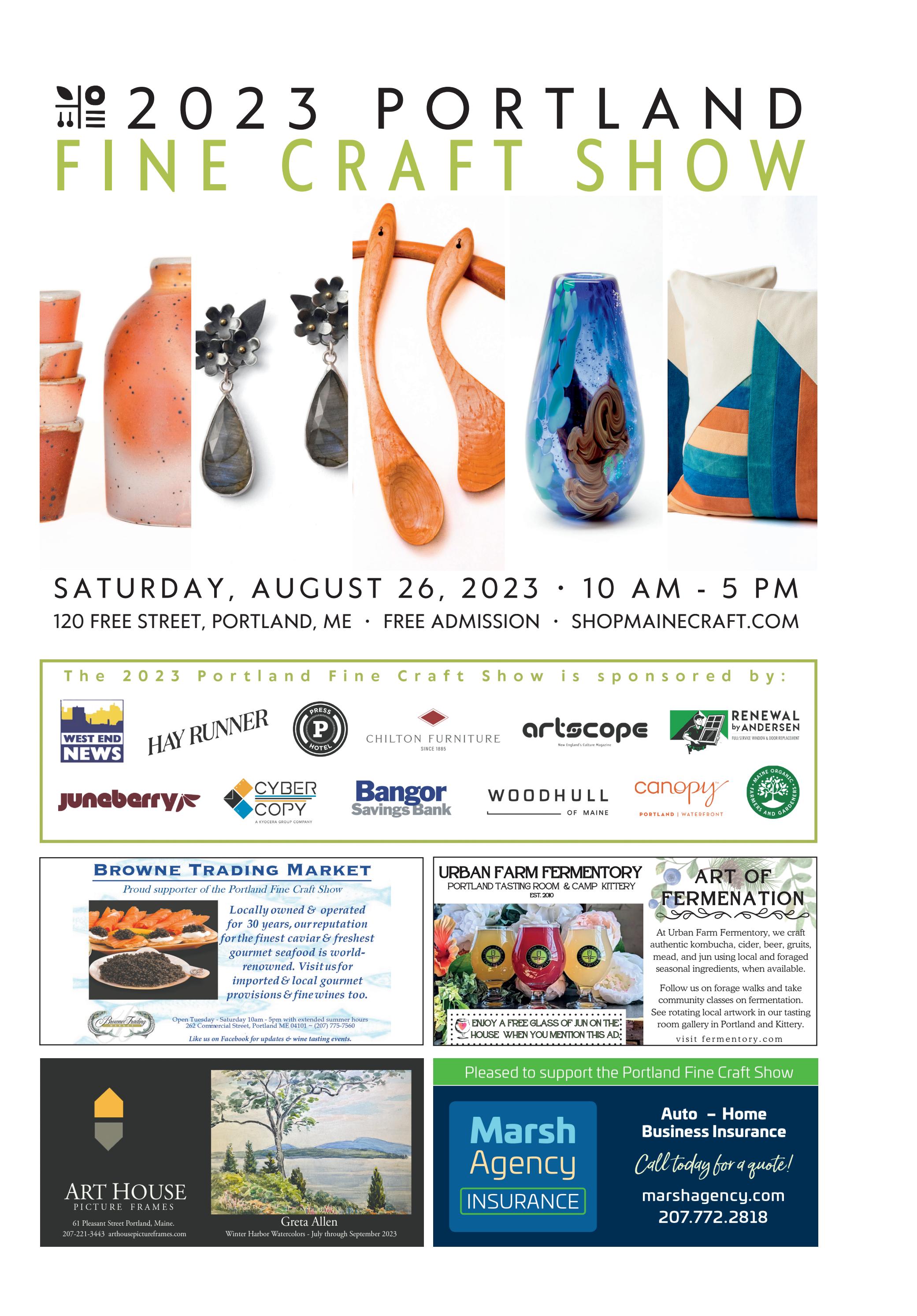 2023 Portland Fine Craft Show Guide by The West End News - Issuu