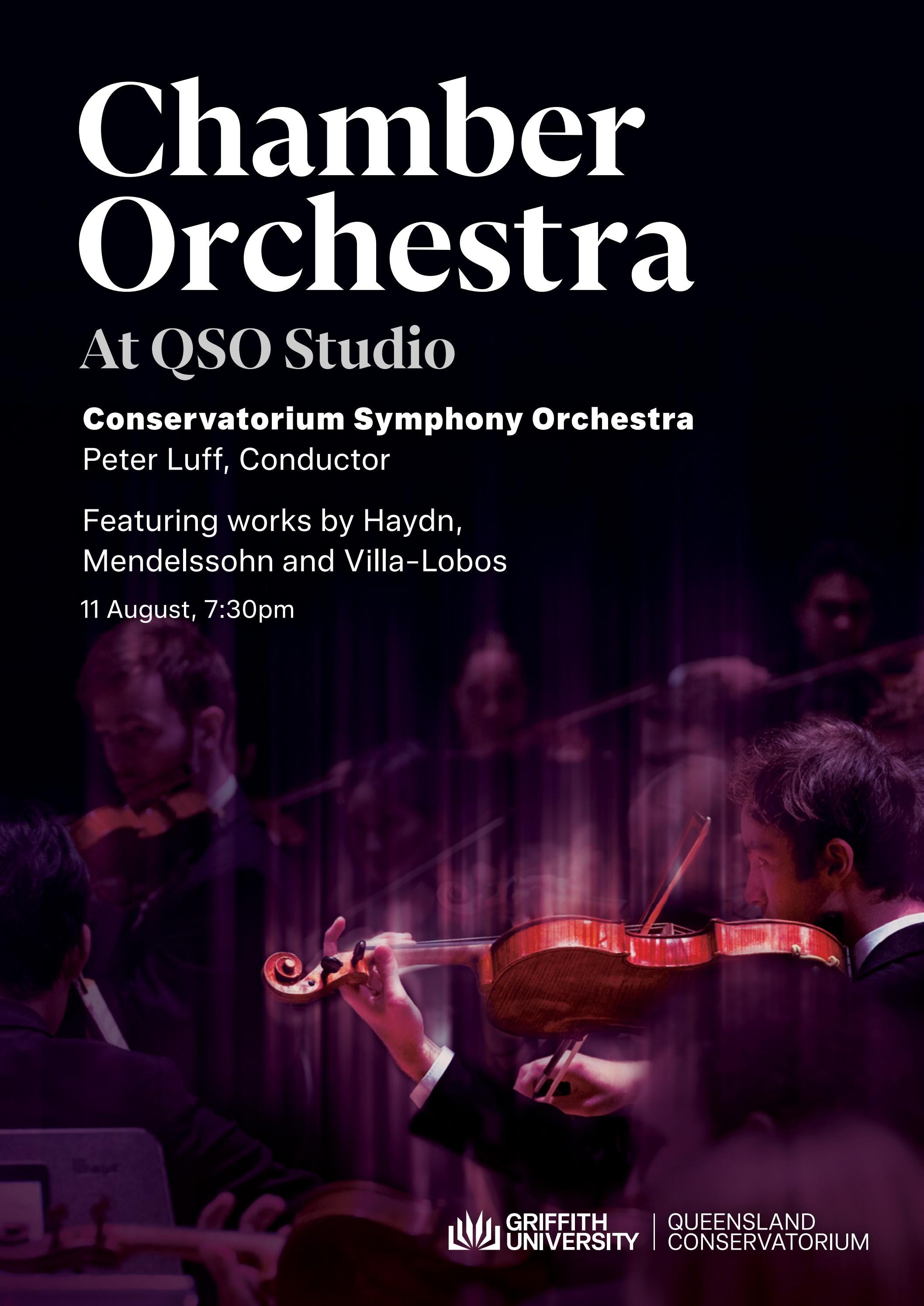 Chamber Orchestra at QSO Studio Program by Queensland Conservatorium ...