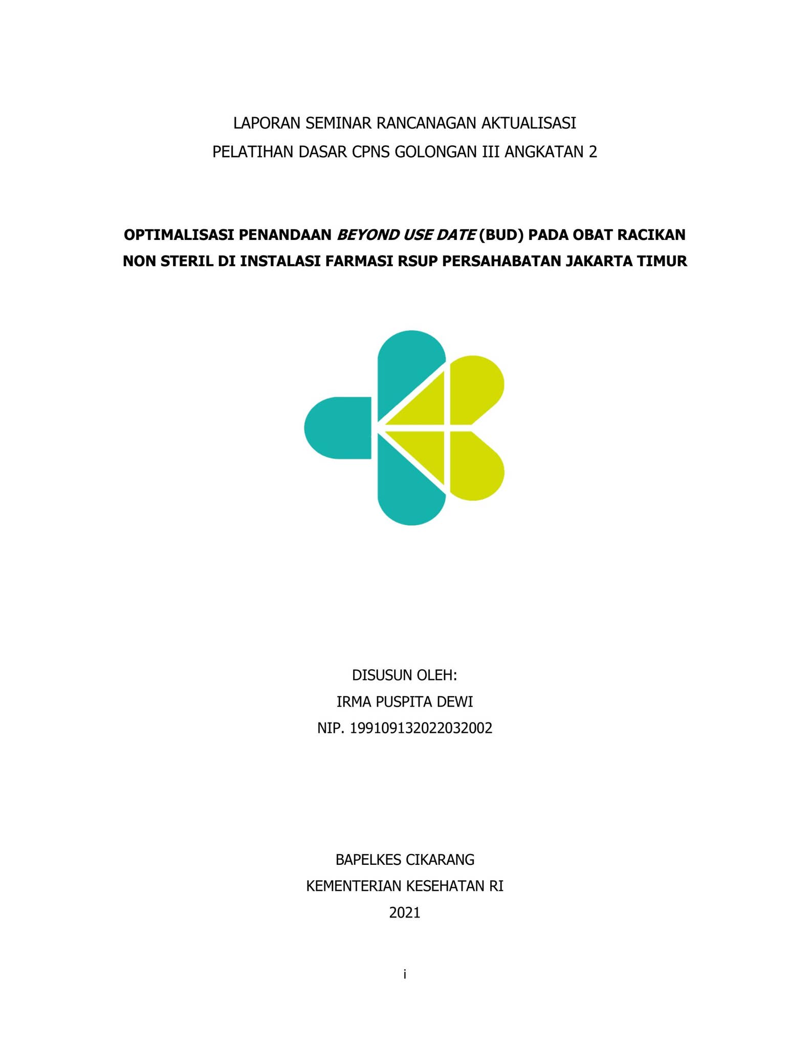 Optimalisasi Penandaan Beyond Use Date (Bud) Pada Obat Racikan Non ...