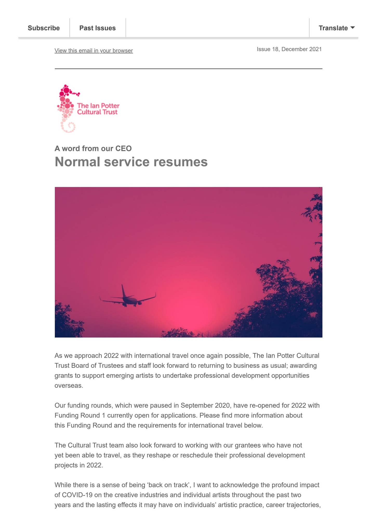 The Coronet #18 December 2021 by The Ian Potter Foundation - Issuu