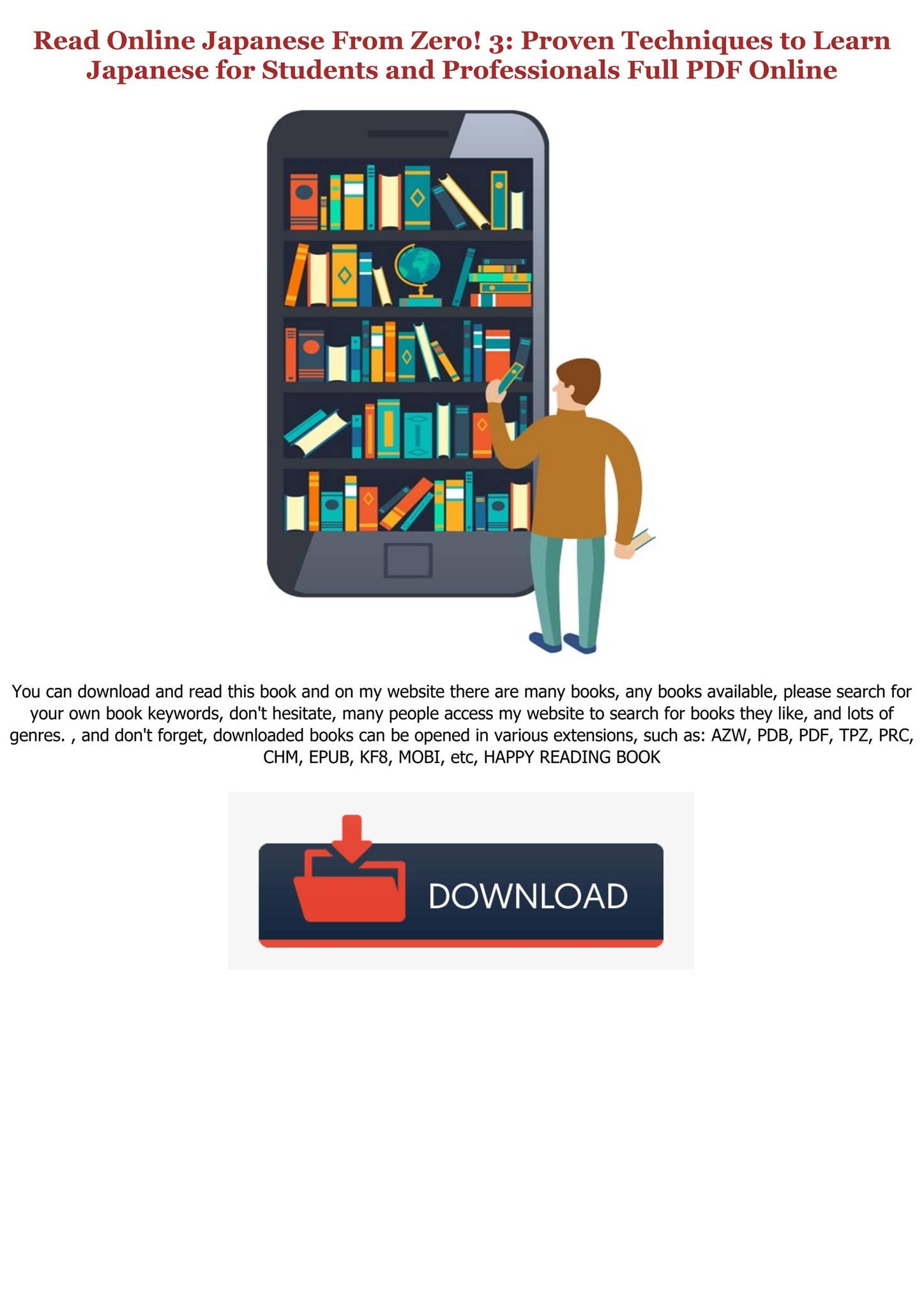 Read [PDF] Japanese From Zero! 3: Proven Techniques to Learn Japanese ...