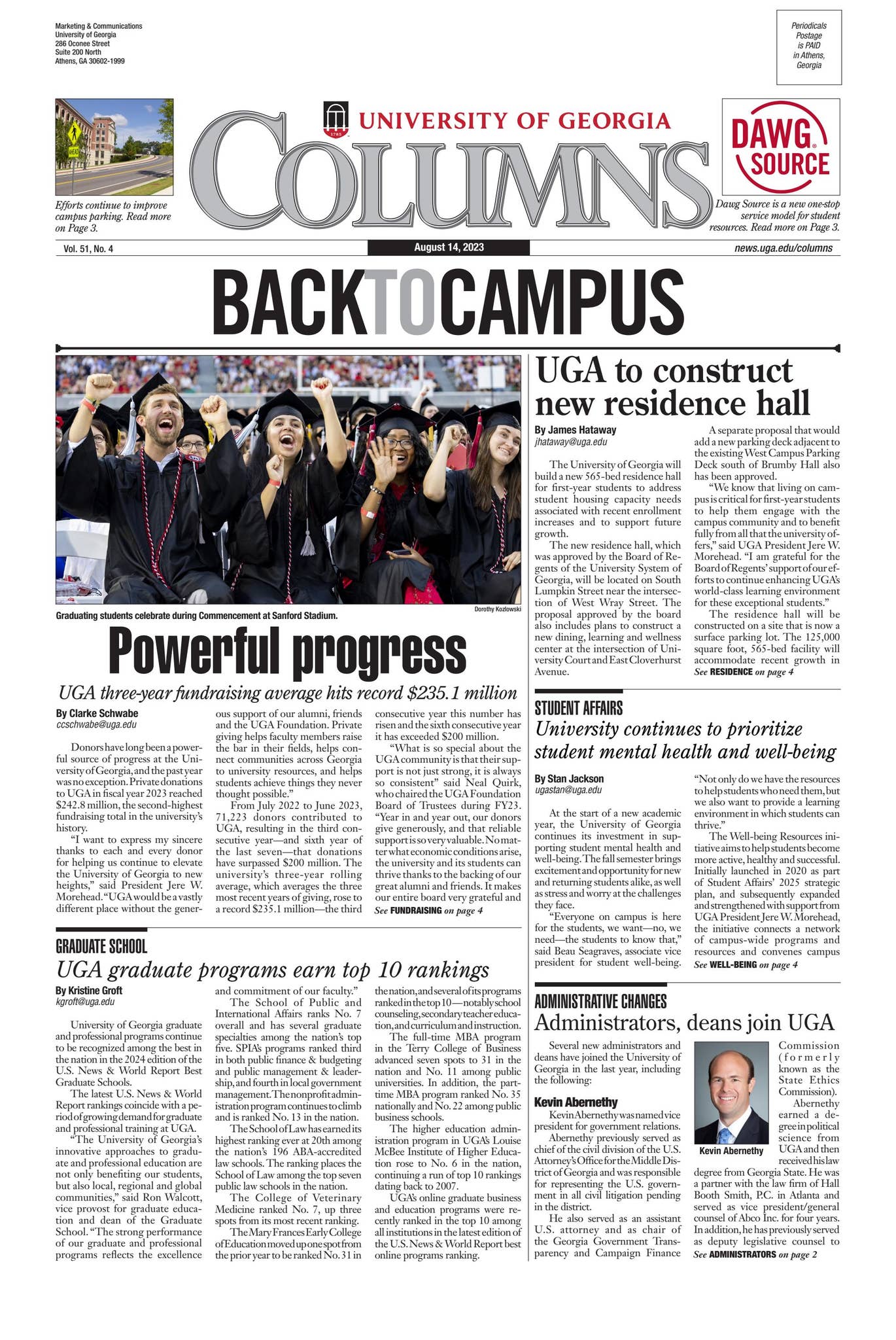 UGA Columns Aug. 14, 2023 - Back to Campus by UGA Columns - Issuu