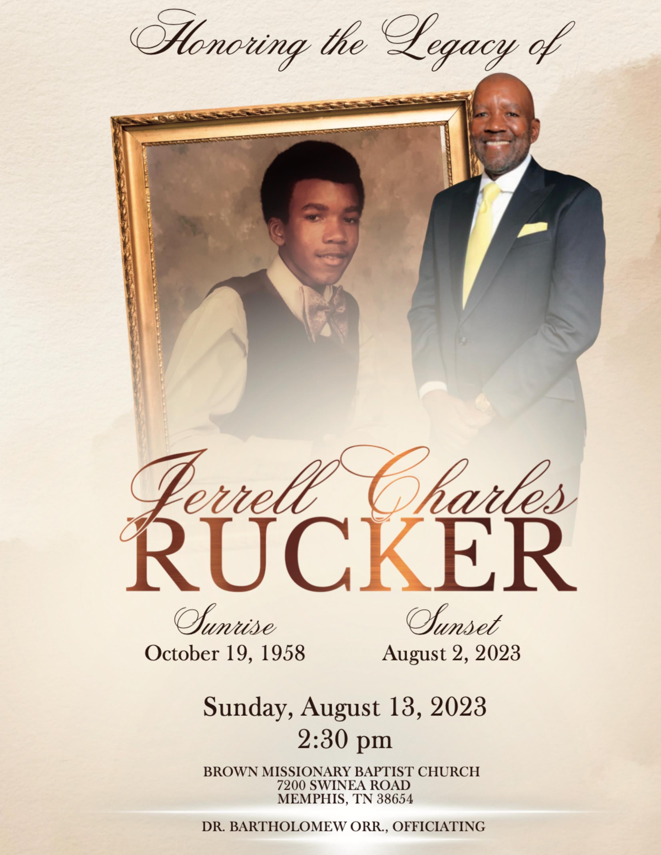 Obituary for Jerrell C. Rucker by Angelic Affairs, LLC - Issuu