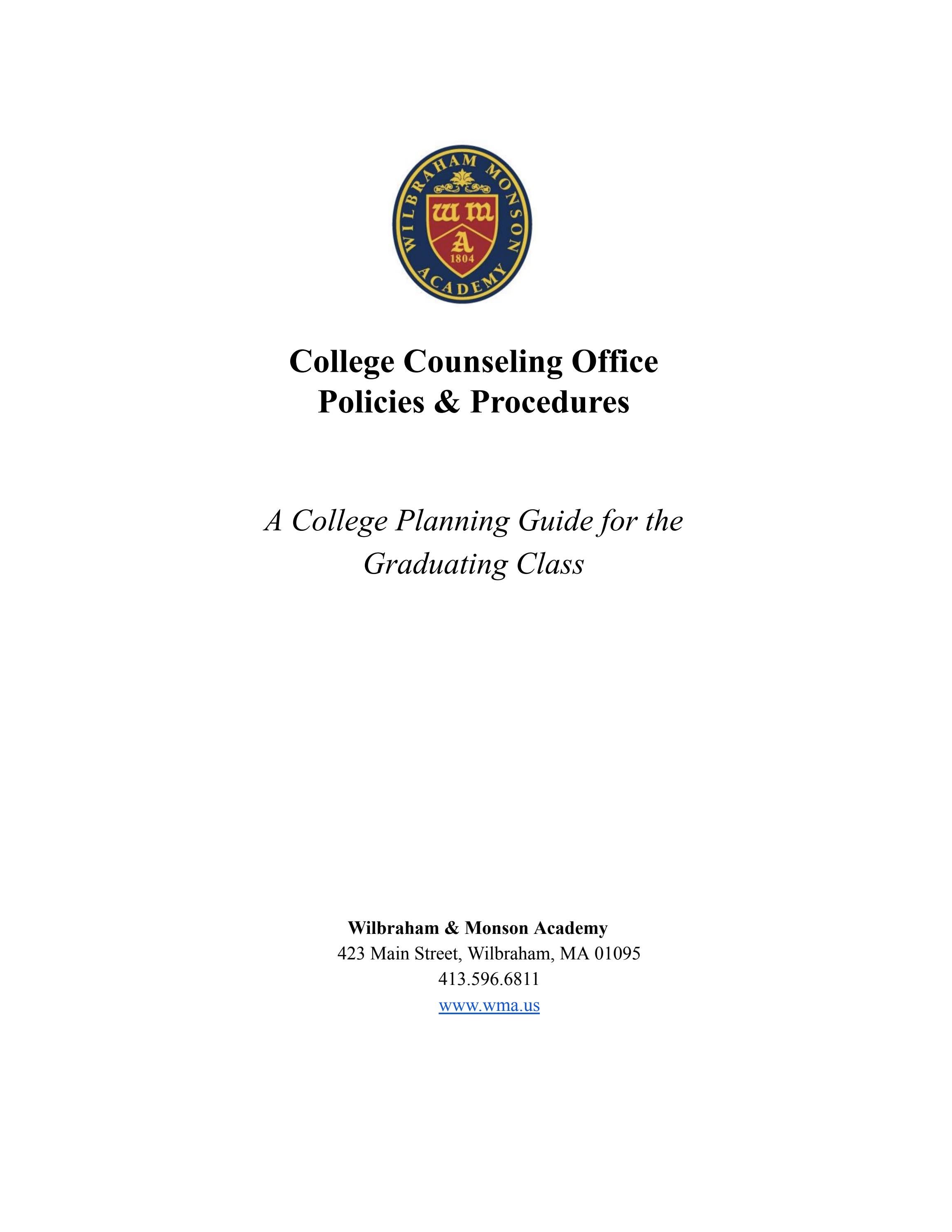 College Counseling Planning Guide by Wilbraham & Monson Academy - Issuu