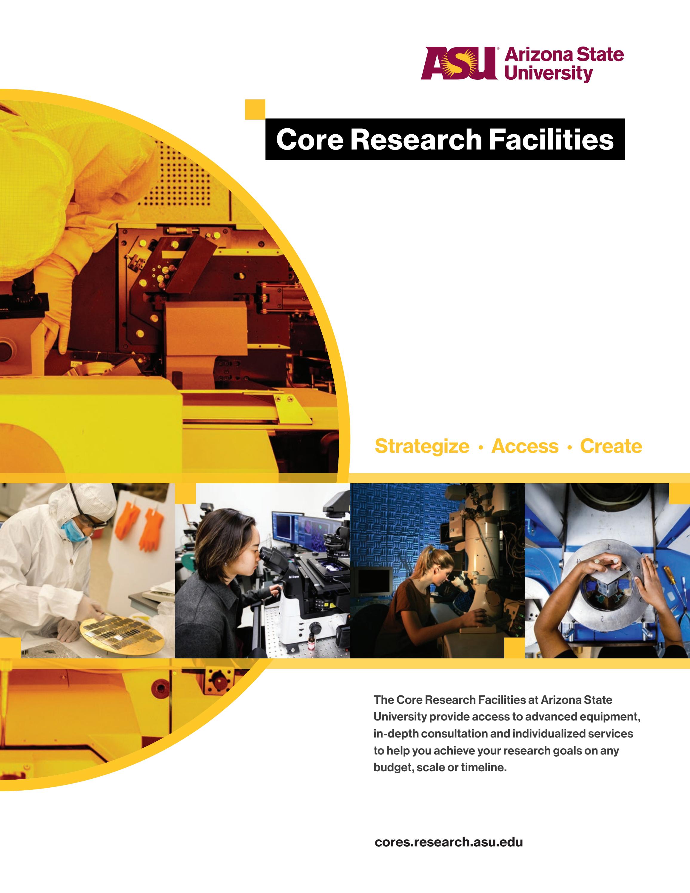 Core Research Facilities brochure by ASU Knowledge Enterprise - Issuu