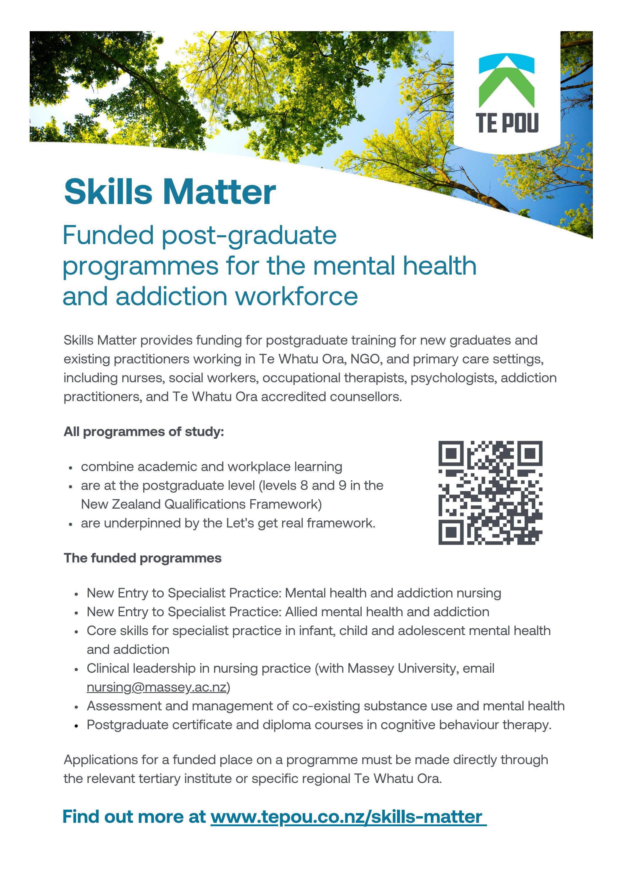 Skills Matter Massey Uni flyer final by WBOP PHO - Issuu