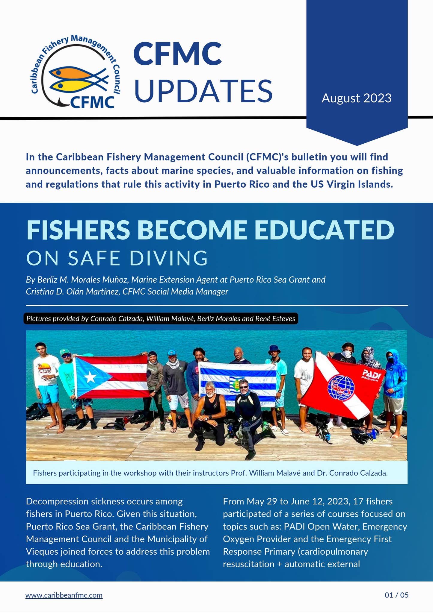CFMC Updates (August 2023) by Caribbean Fishery Management Council - Issuu