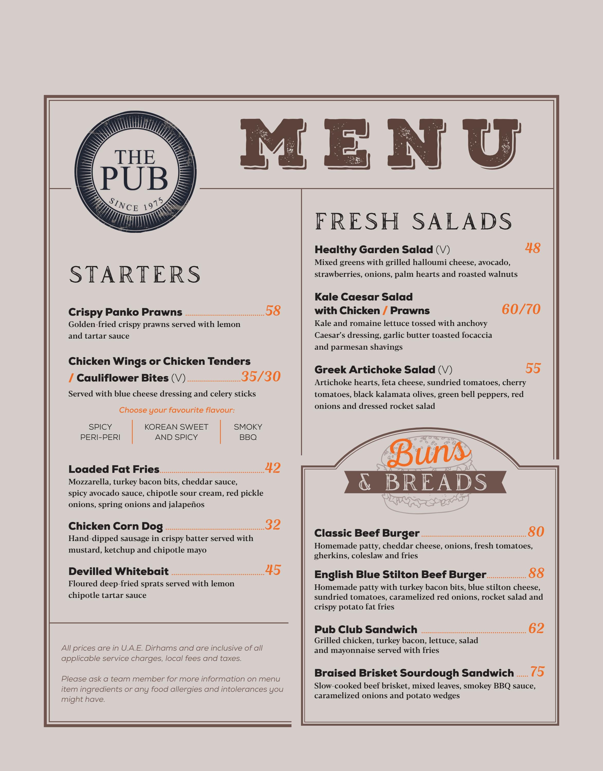 The Pub Food Menu - 2023 by radissonbludxb - Issuu