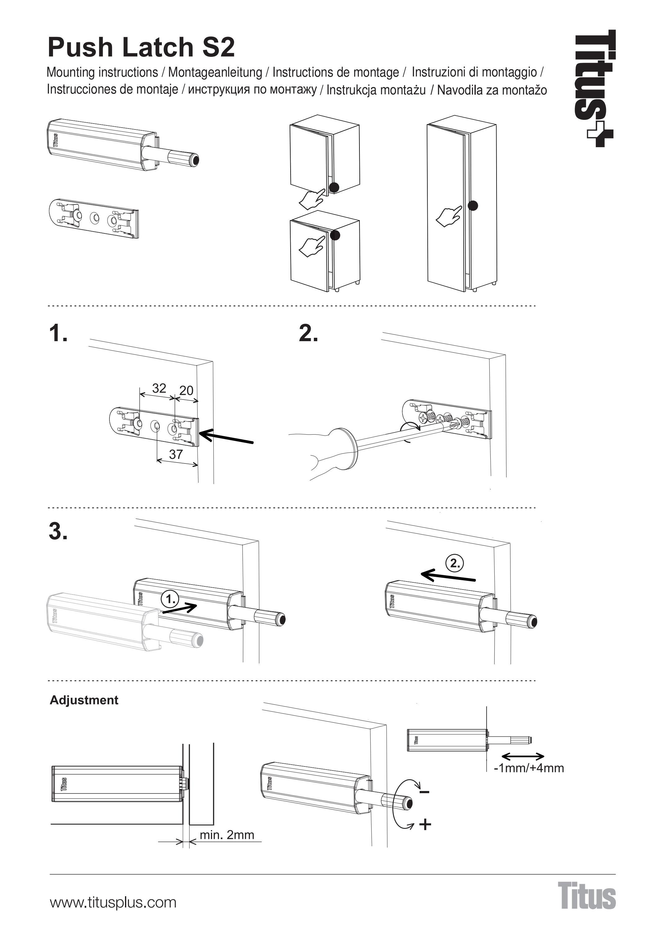Push Latch S2 Mounting Instructions by Titus Group - Issuu