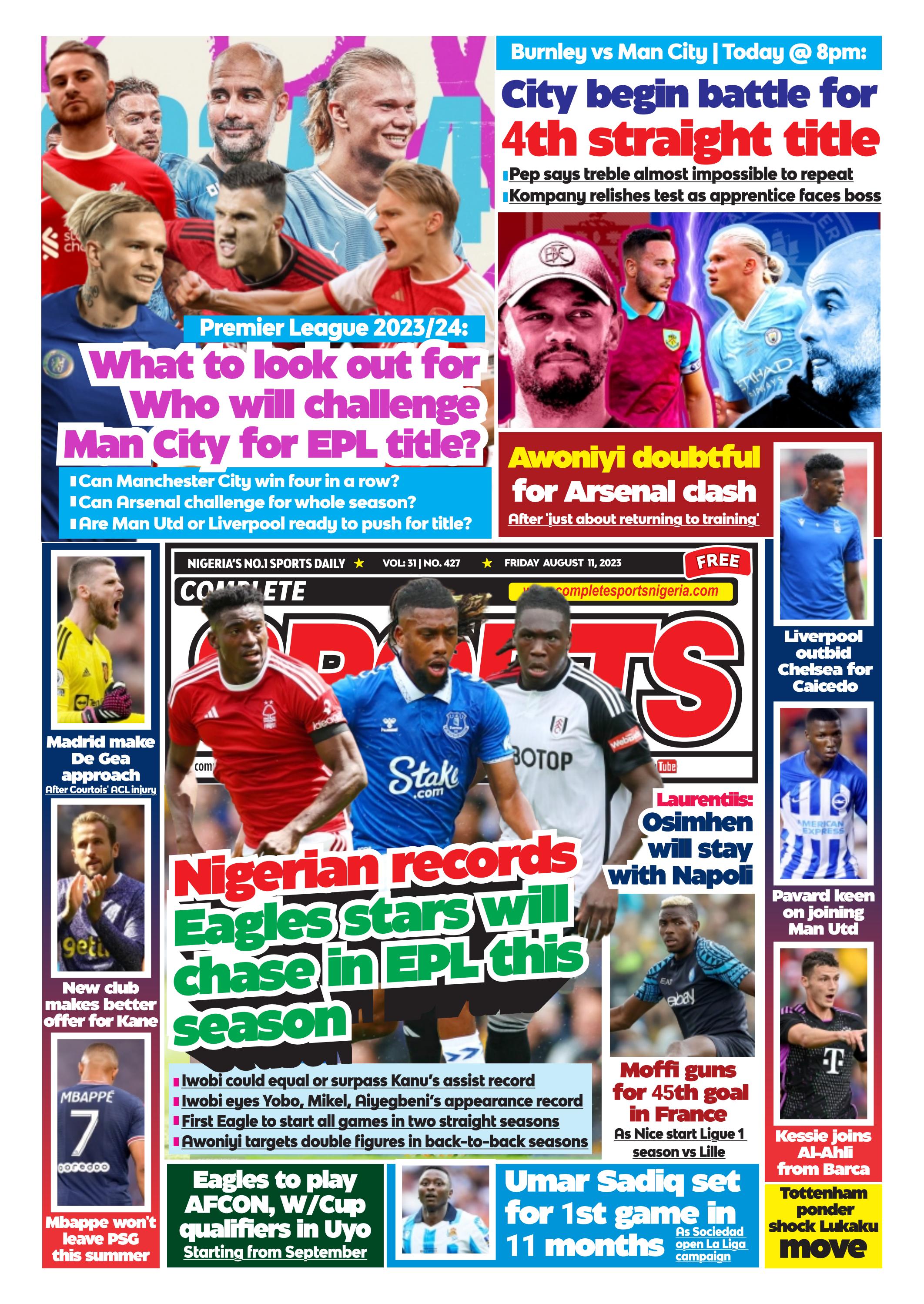 COMPLETE SPORTS - FRIDAY, AUG 11TH, 2023 by Complete Sports - Issuu