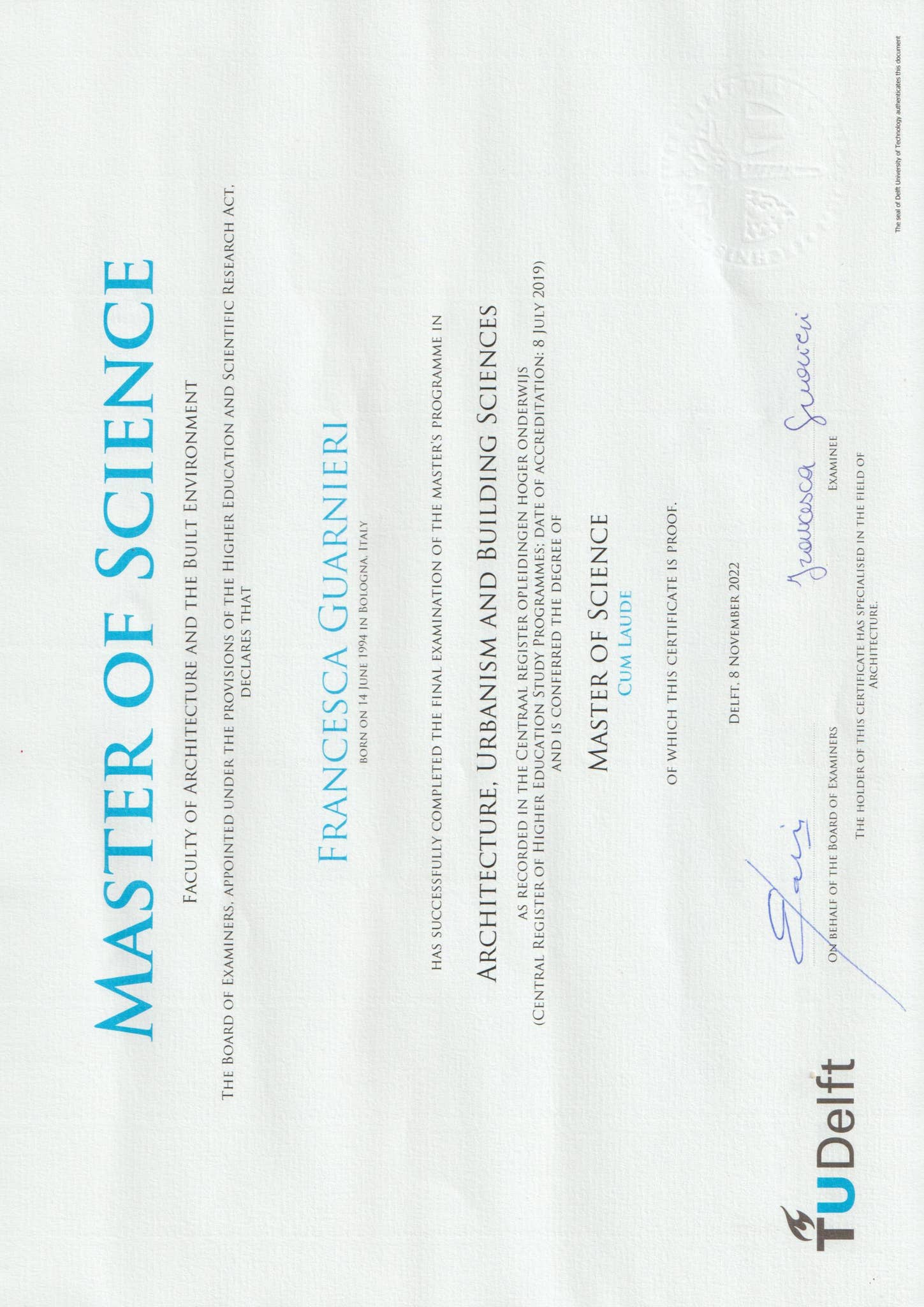 Academic Certificates by Francesca Guarnieri - Issuu