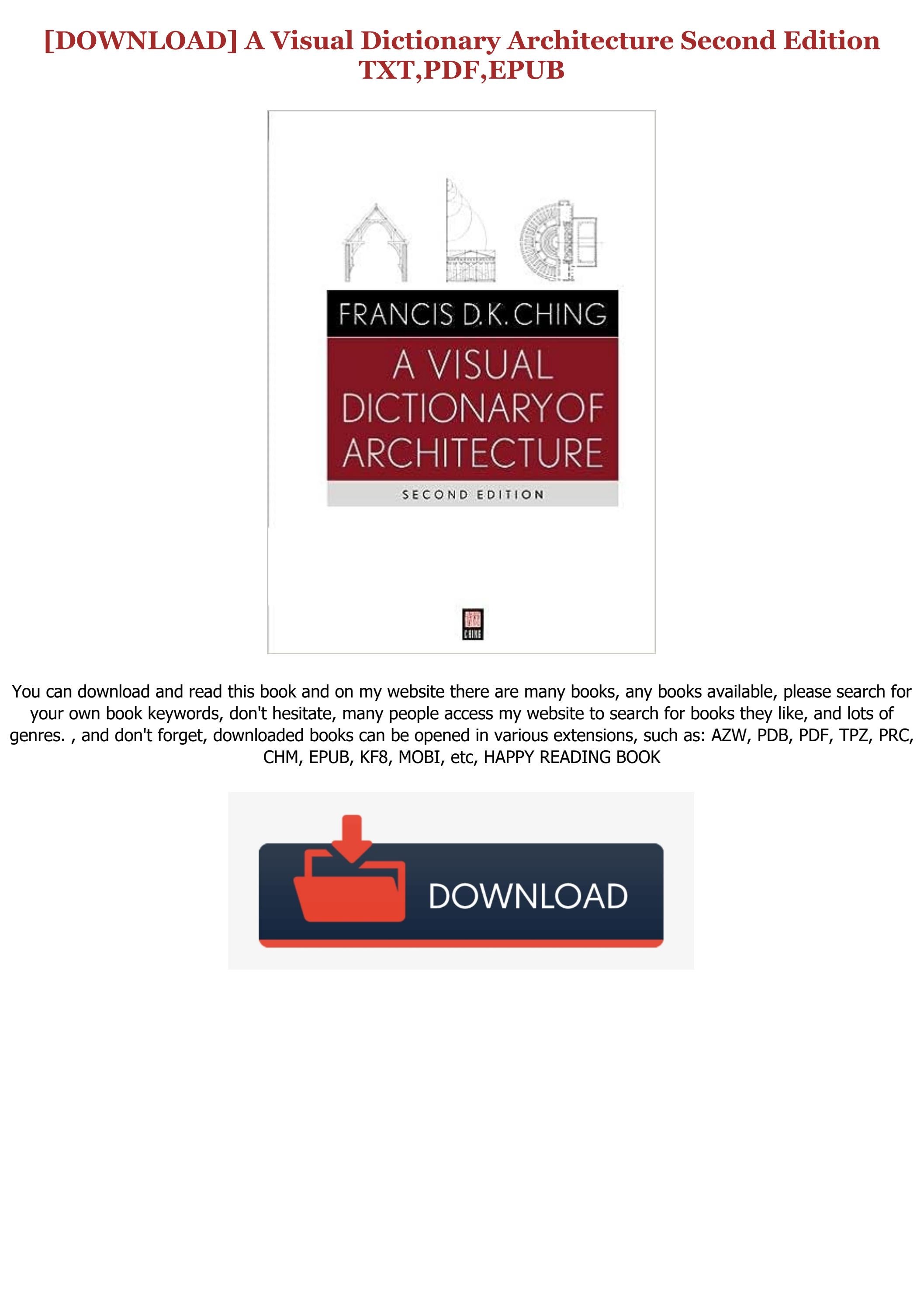 Architectural Visual Dictionary