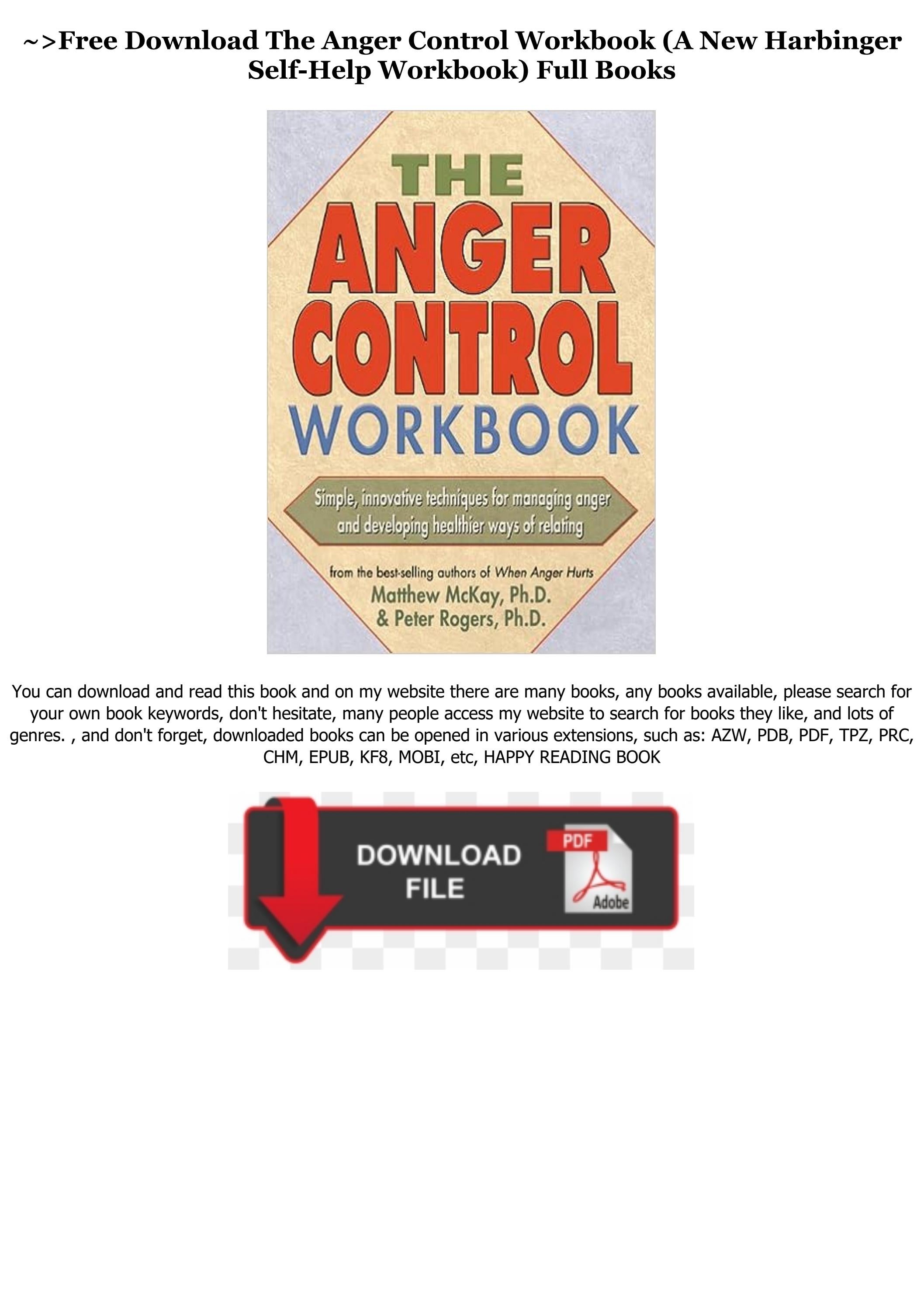Anger Management Posters Pdf