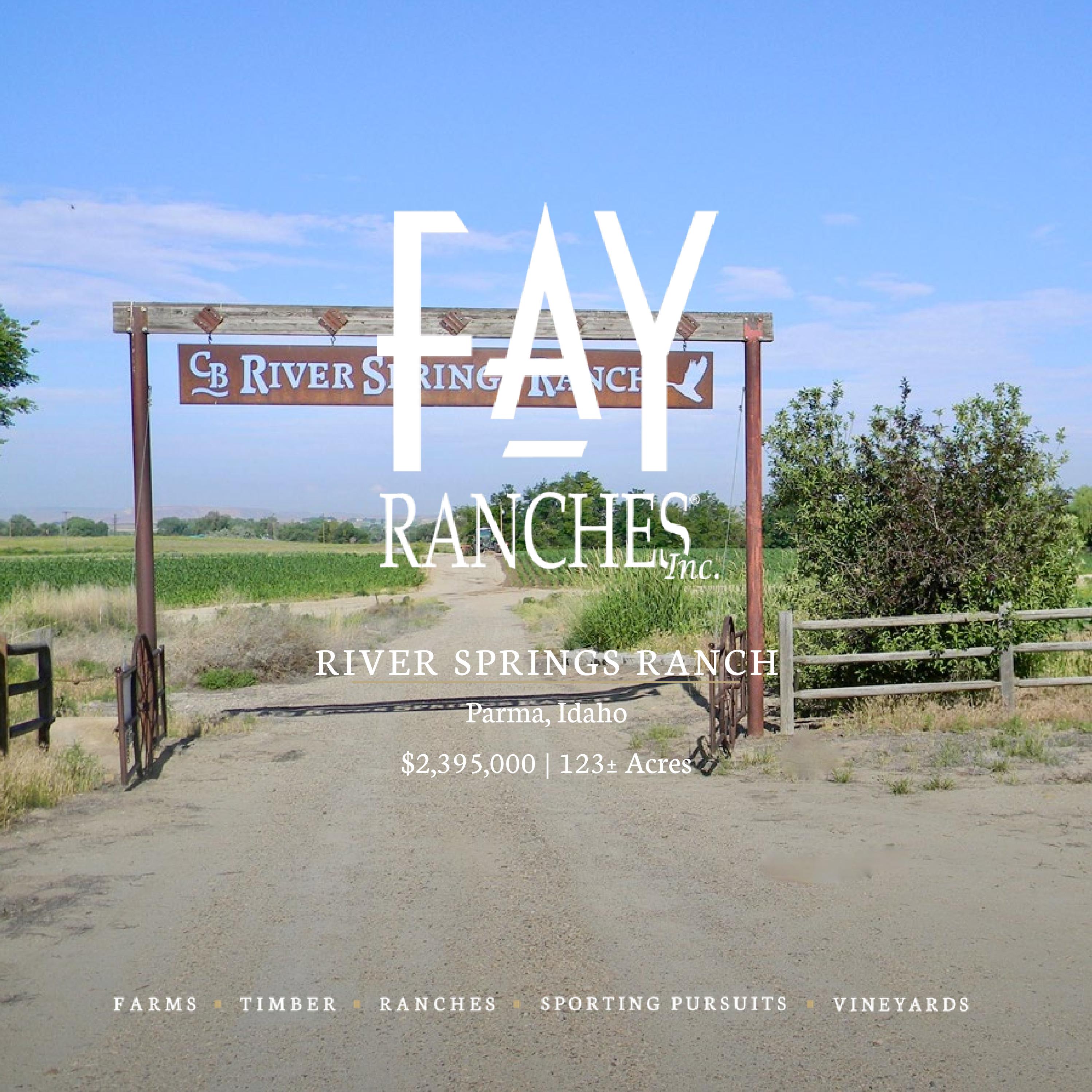 SOLD: River Springs Ranch | Fay Ranches by Fay Ranches - Issuu