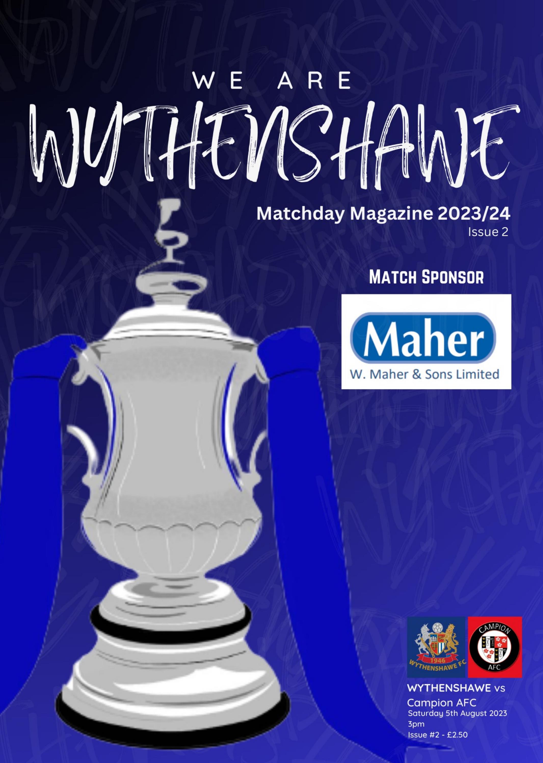 Wythenshawe vs Campion AFC by wythenshawefc - Issuu