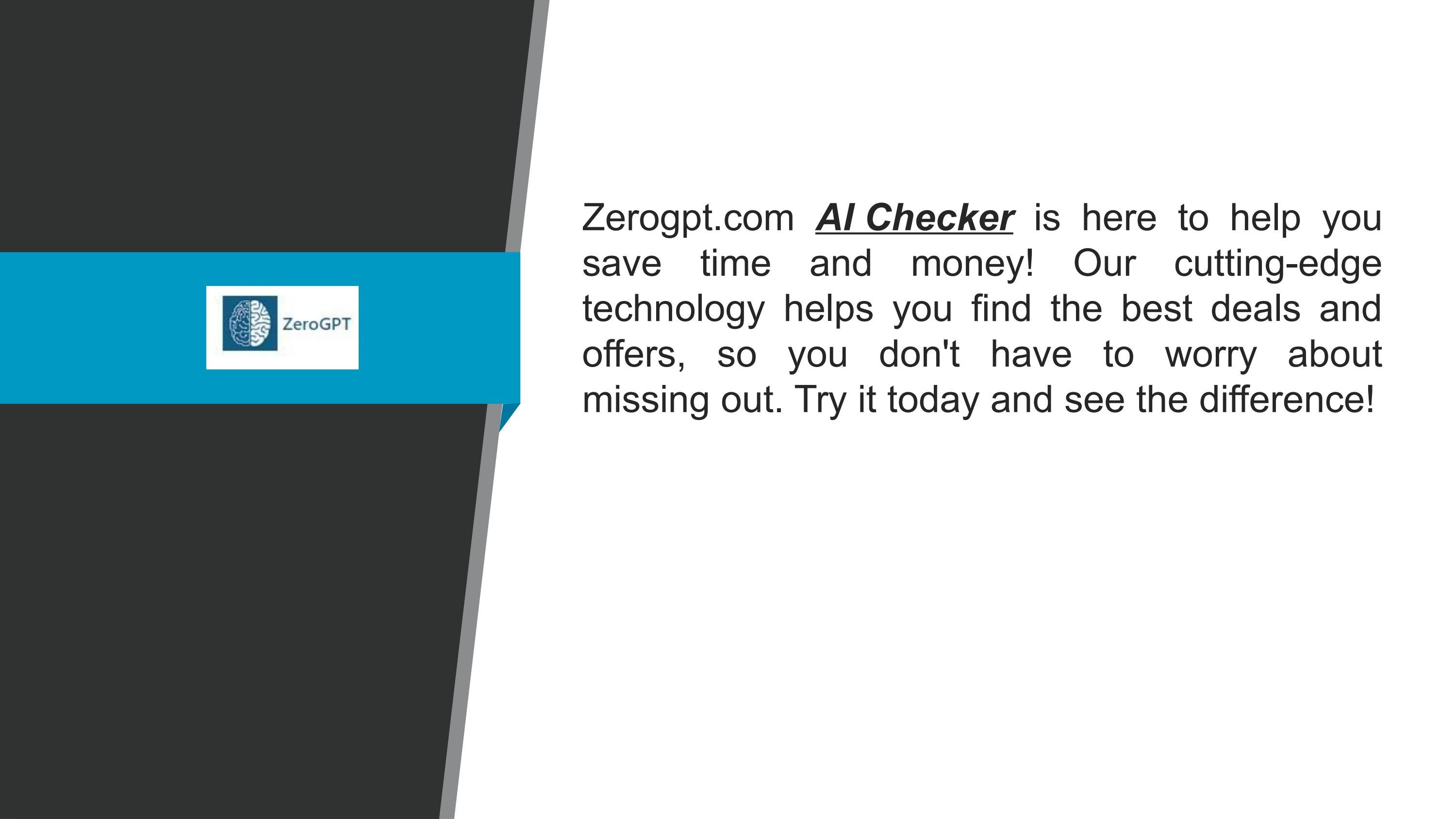 Ai Checker | Zerogpt.com by Zero Gpt - Issuu