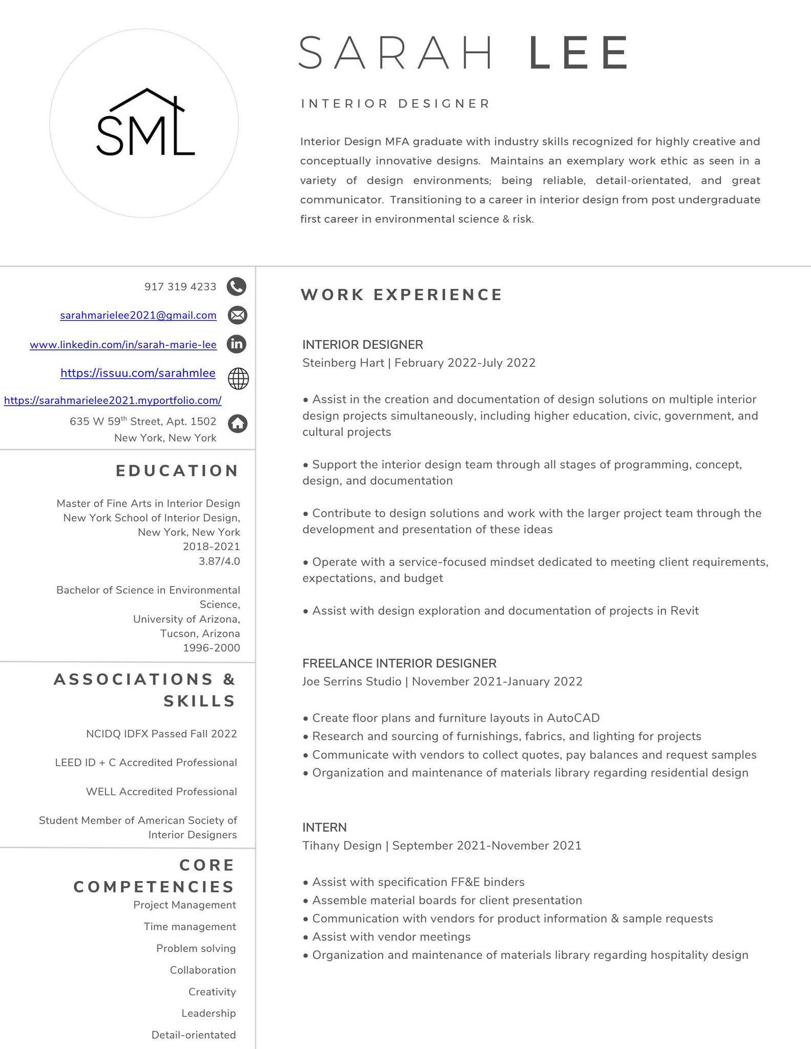 Sarah Lee Resume by sarahmlee - Issuu