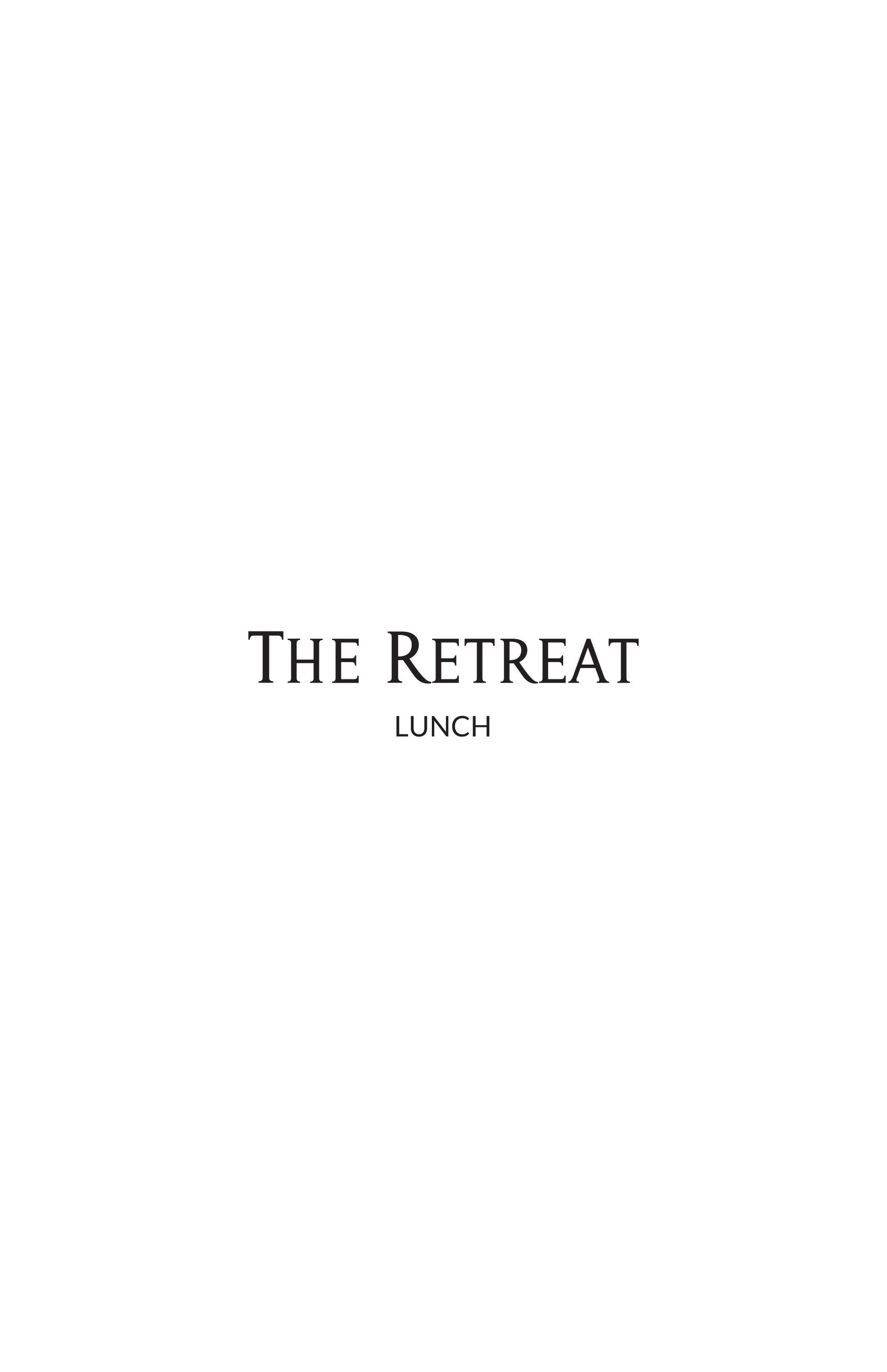 InterContinental Maldives The Retreat Lunch Menu by InterContinental ...