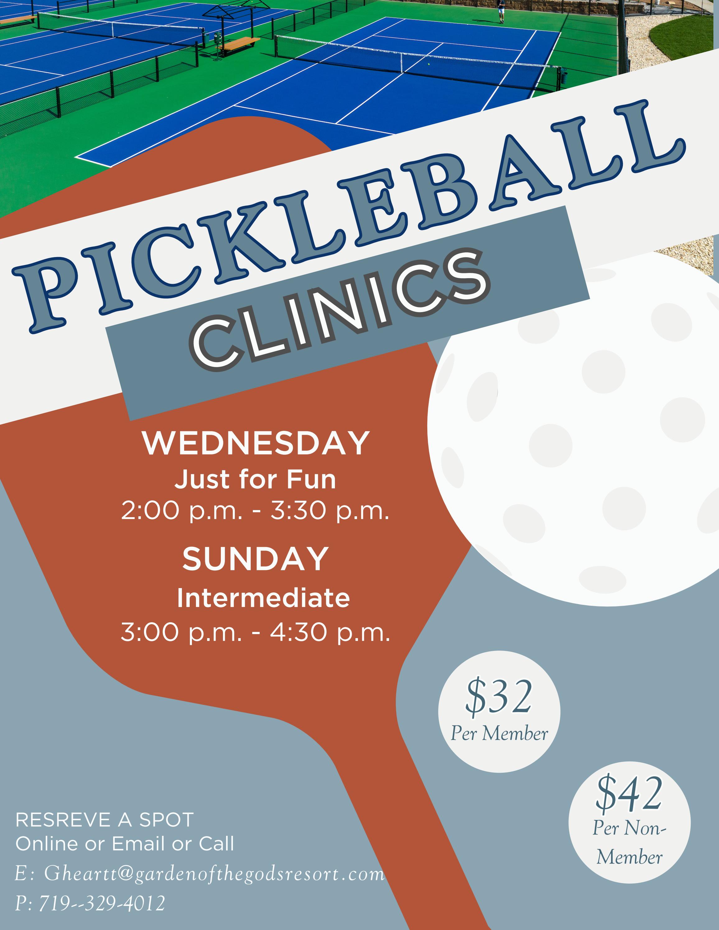 Pickleball Clinics Flyer August 2023 by gardenofthegodsresortandclub ...