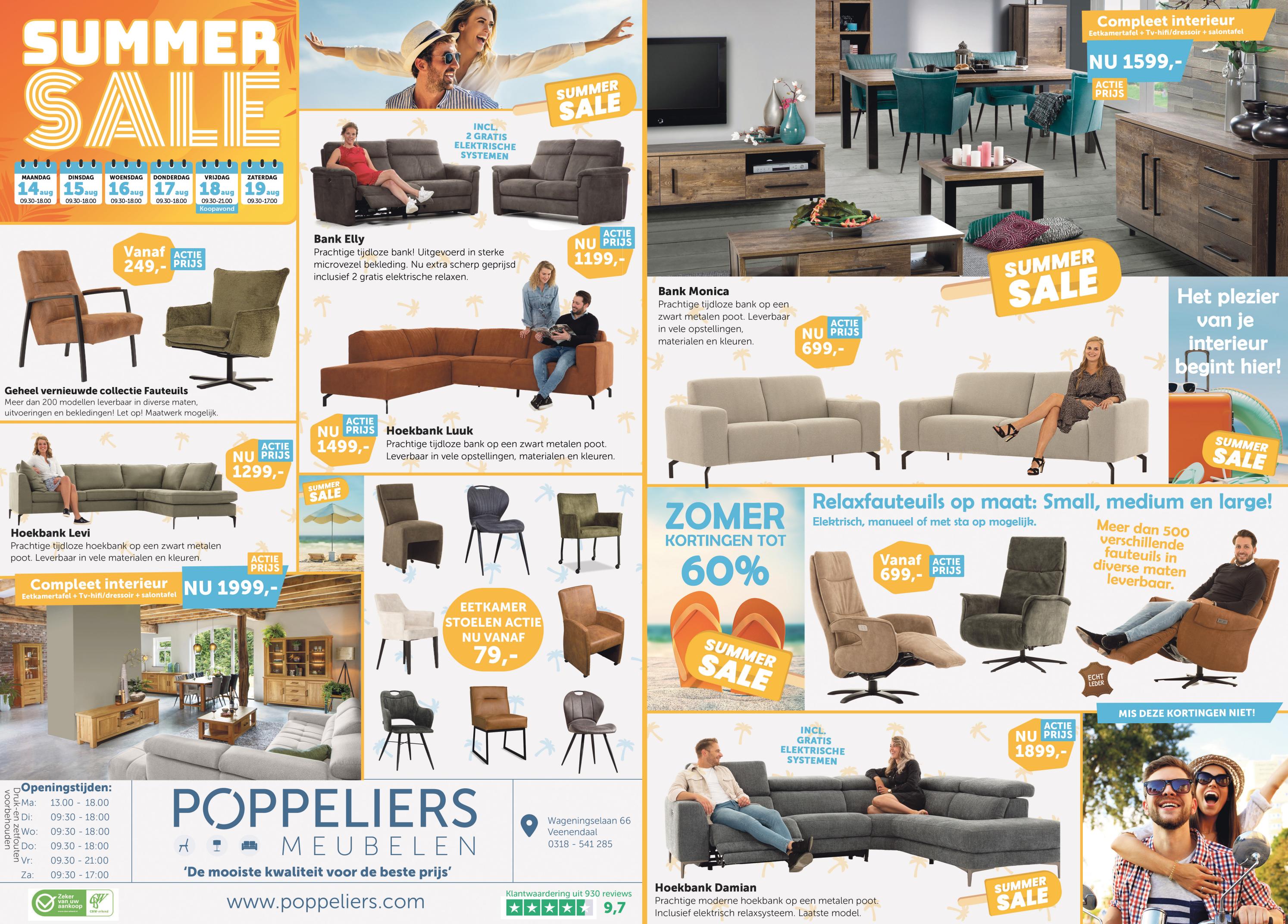 Folder of advertentie Poppeliers Meubelen week 33 by Media Solutions B ...