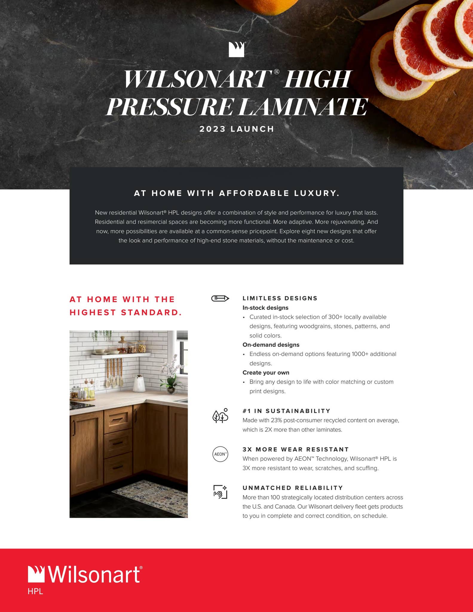 2023 HPL Residential Sales Flyer by Wilsonart - Issuu