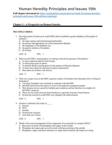 Human Heredity And Genetics