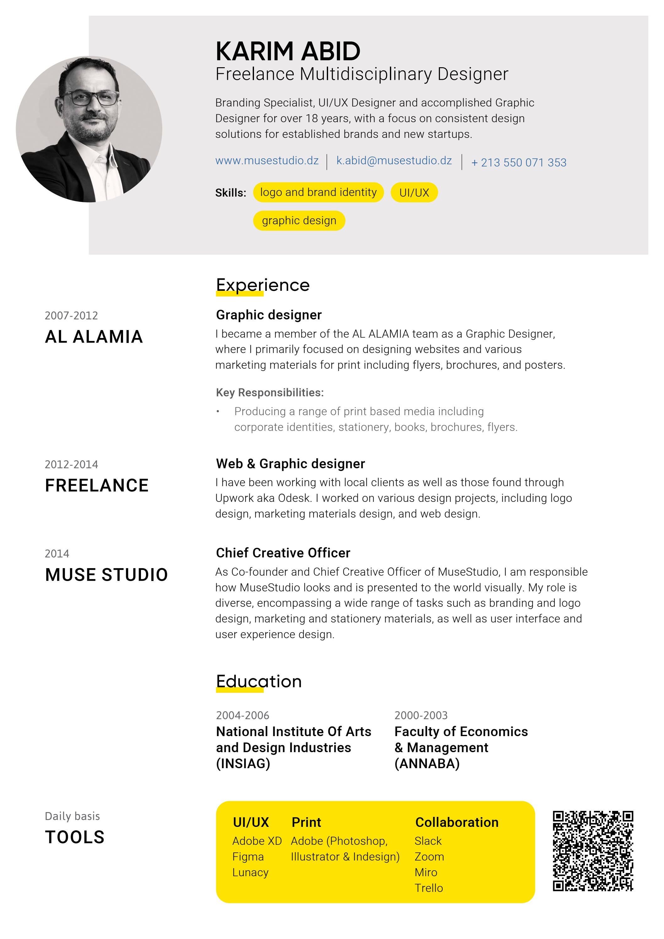 Karim Abid Resume by Muse Studio - Issuu