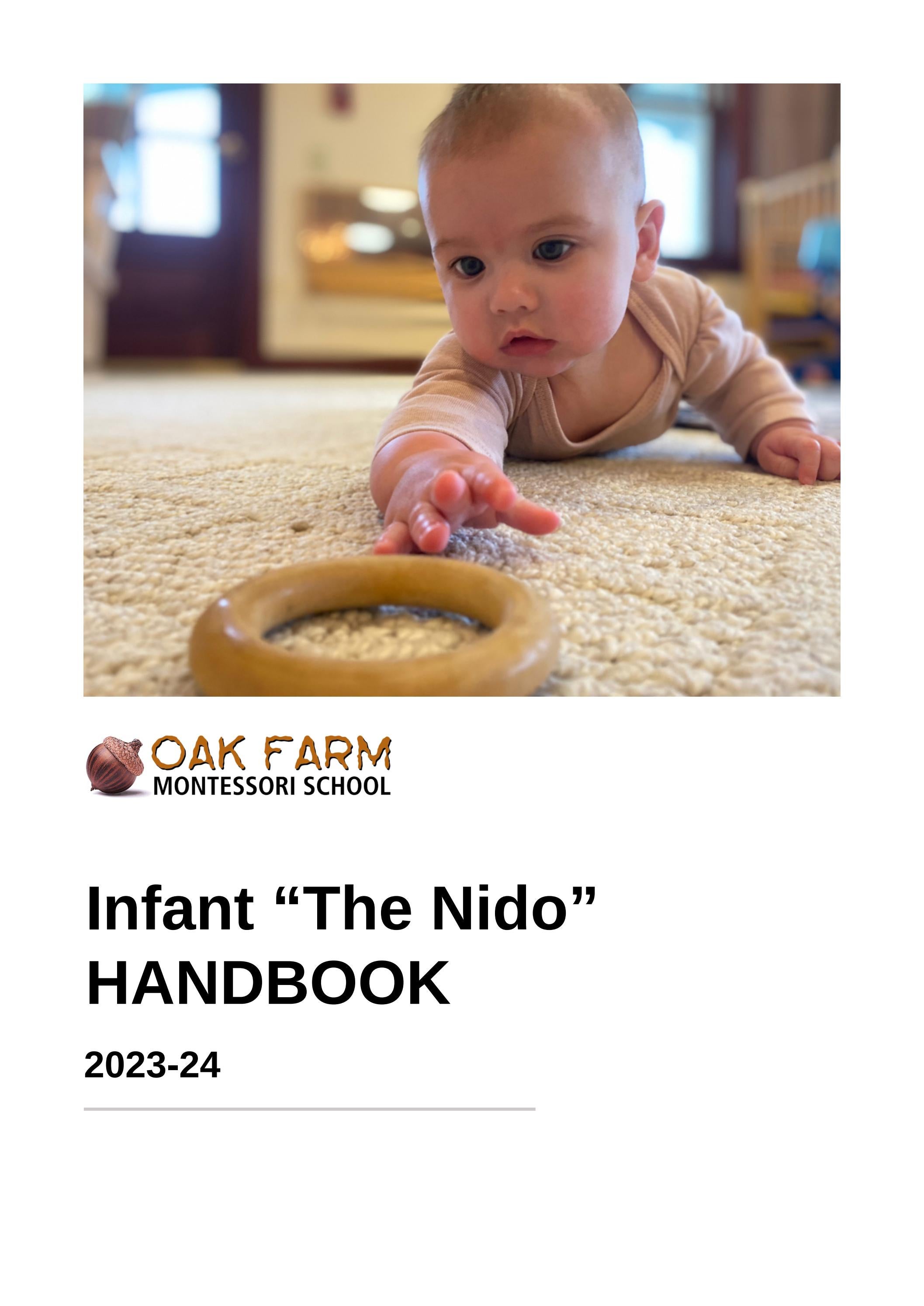 OFMS Infant Handbook 23-24 by Oak Farm Montessori School - Issuu