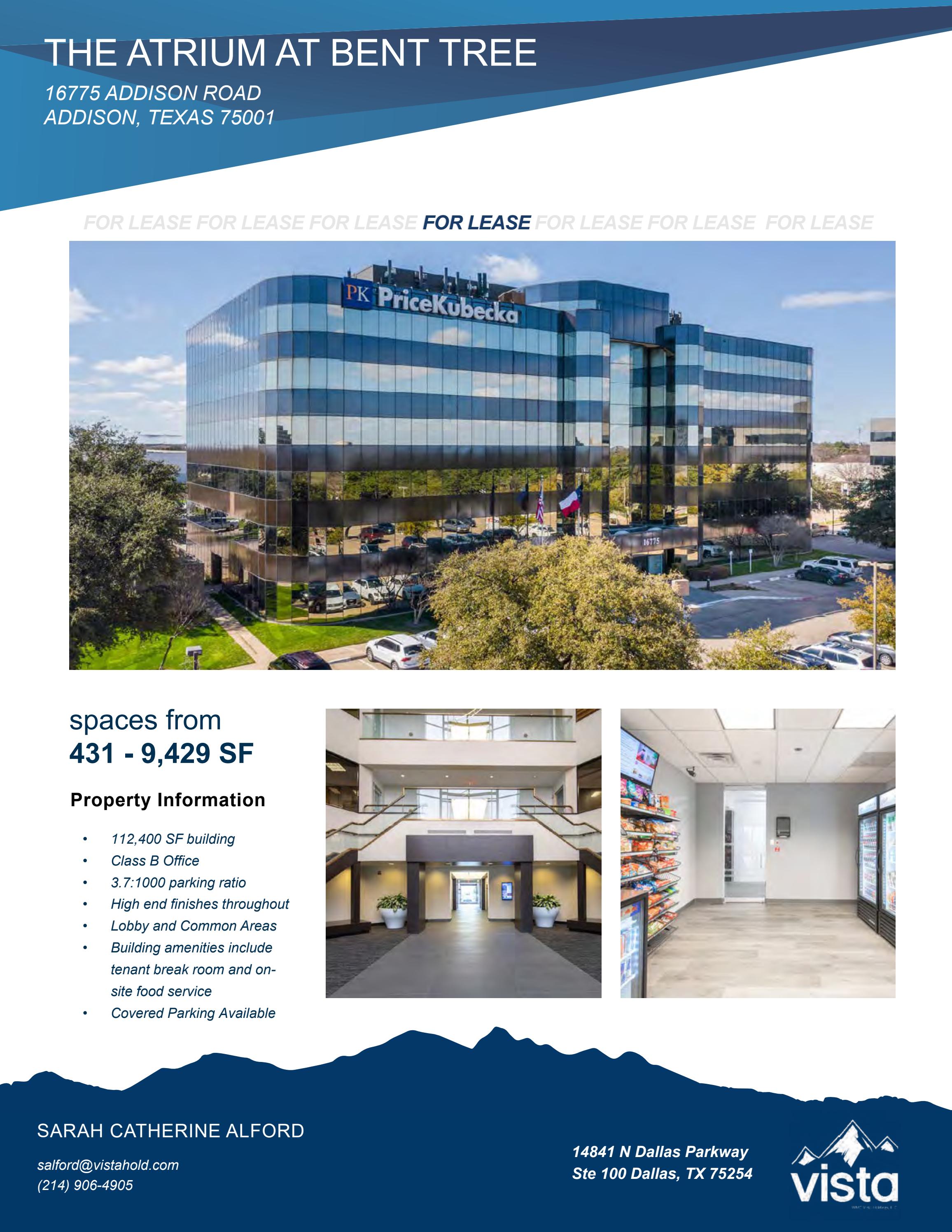 Wolfpack Brochure - Atrium at Bent Tree_Flyer - 16775 Addison Rd by Colliers - Issuu