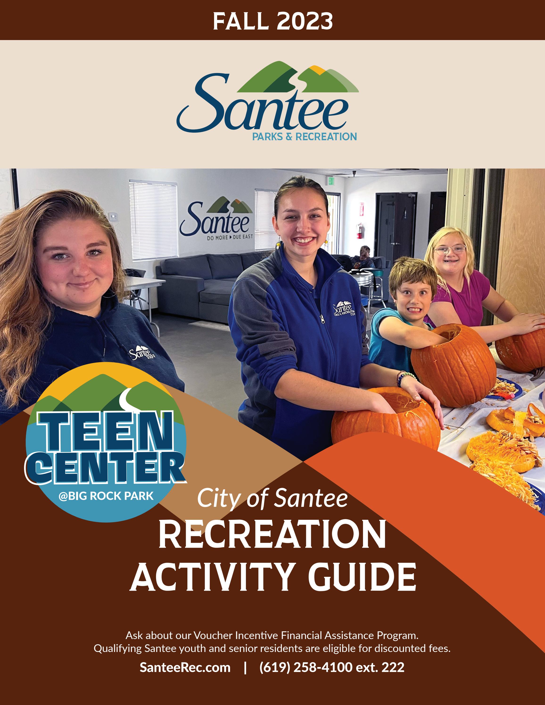 Fall 2023 Recreation Activity Guide by City of Santee Recreation Guide - Issuu