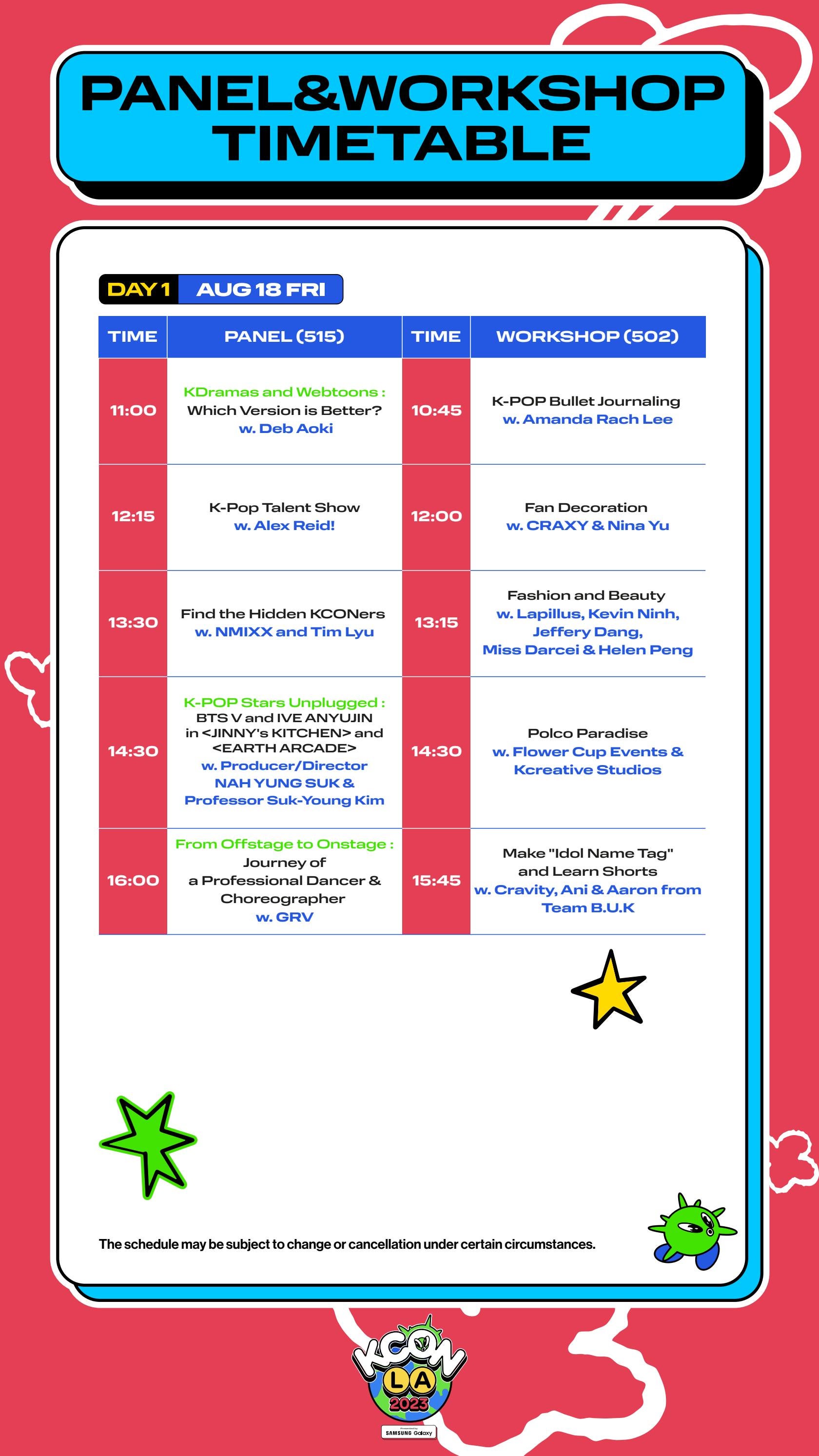 PANEL&WORKSHOP Timetable by letskcon - Issuu