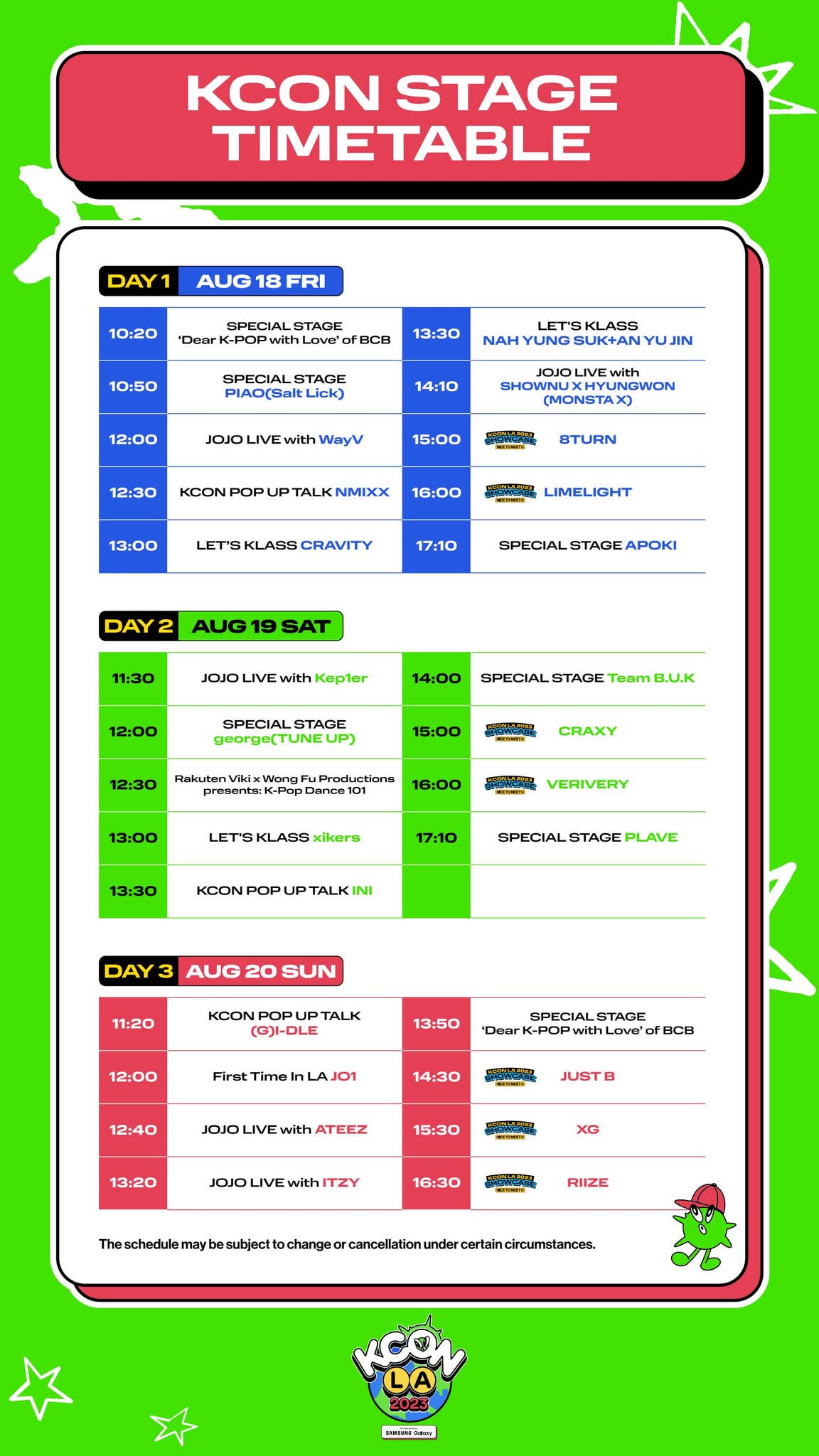 CONVENTION Timetable by letskcon - Issuu