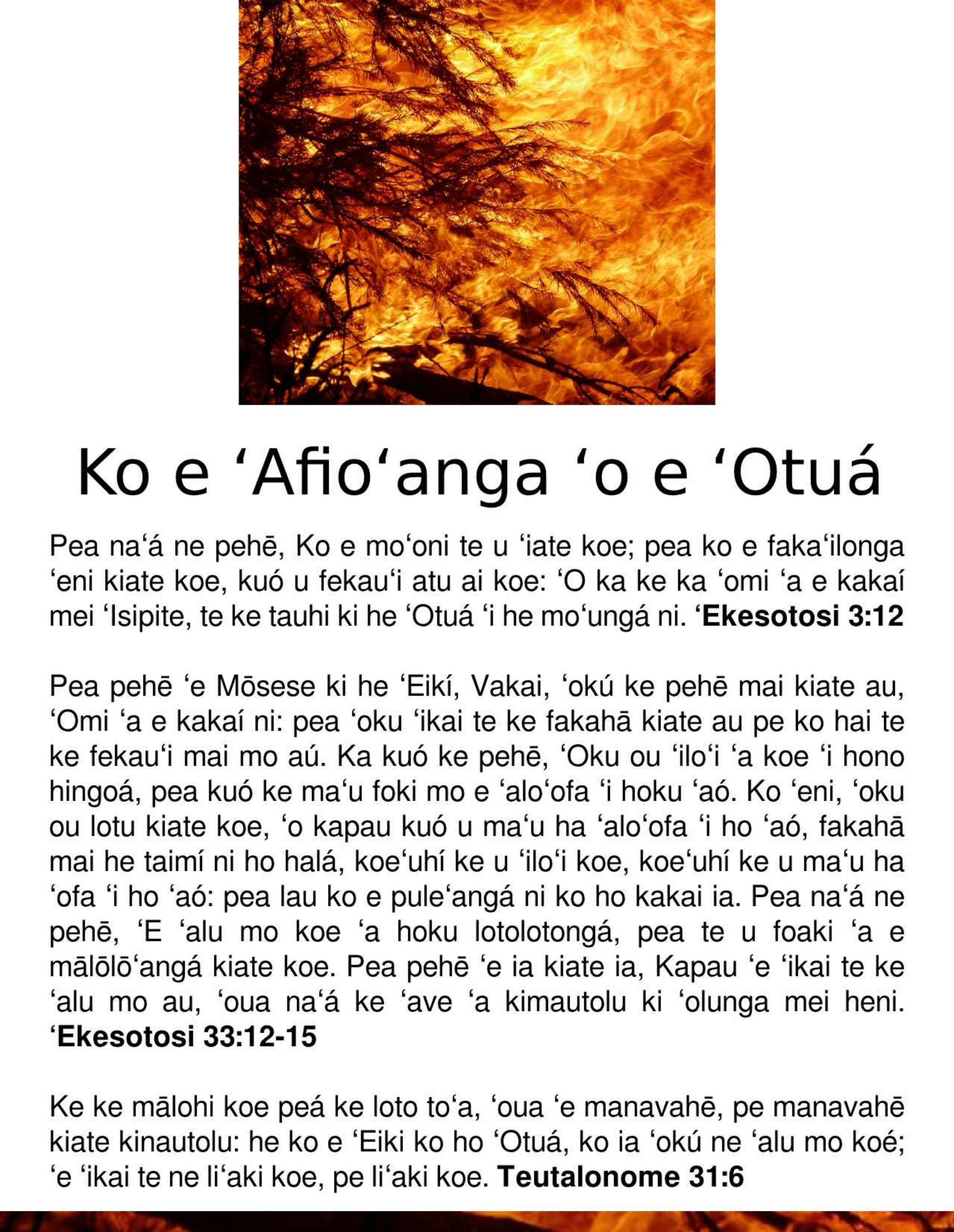 Tongan - Presence of God Tract by Filipino Tracts and Literature ...