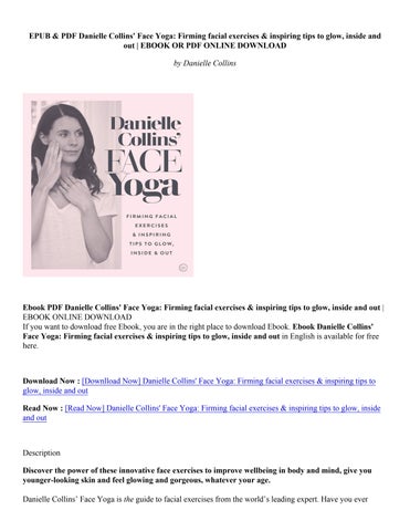 PDF/ePub Danielle Collins' Face Yoga: Firming facial exercises ...