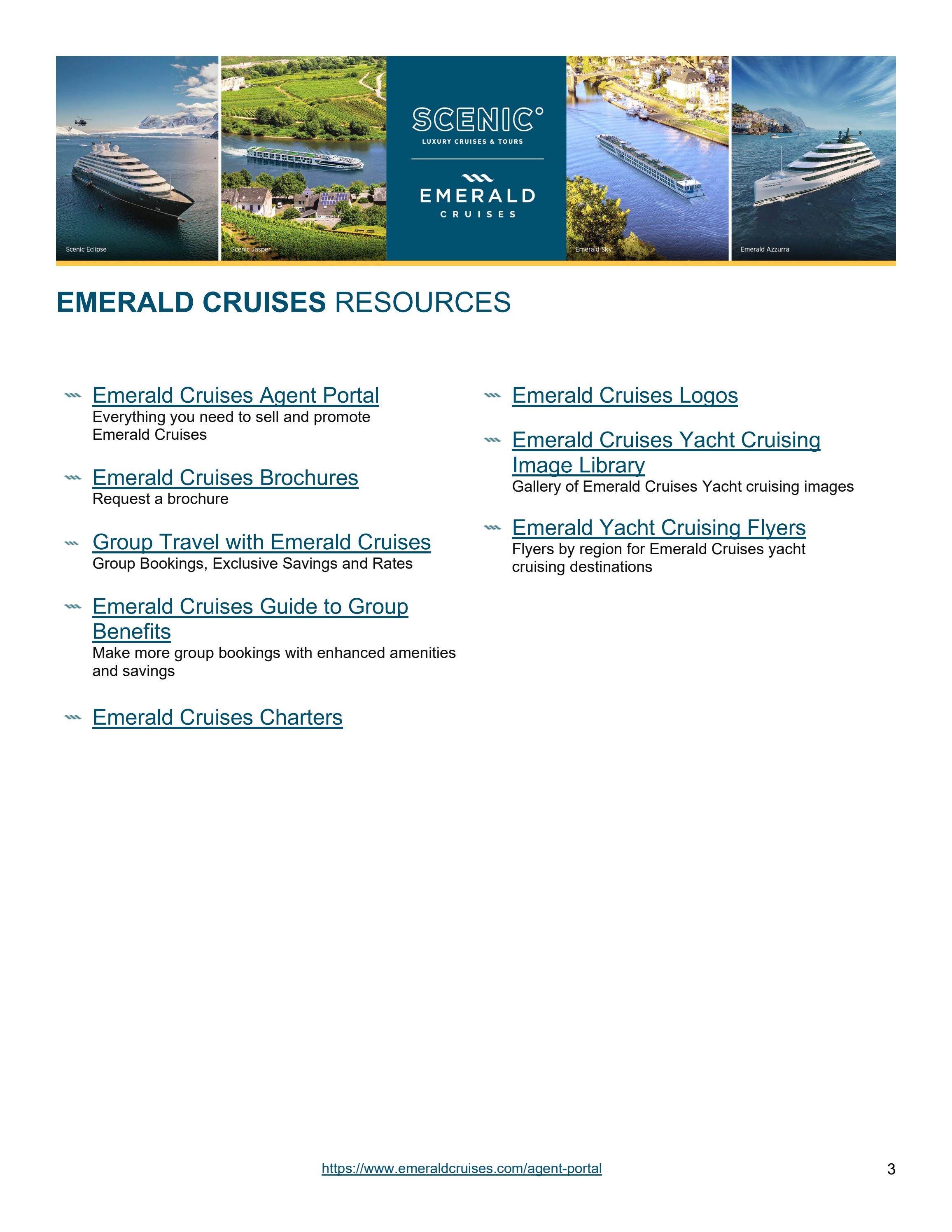 Emerald Cruises Luxury Yacht Cruising Resources and Offers by Scenic ...